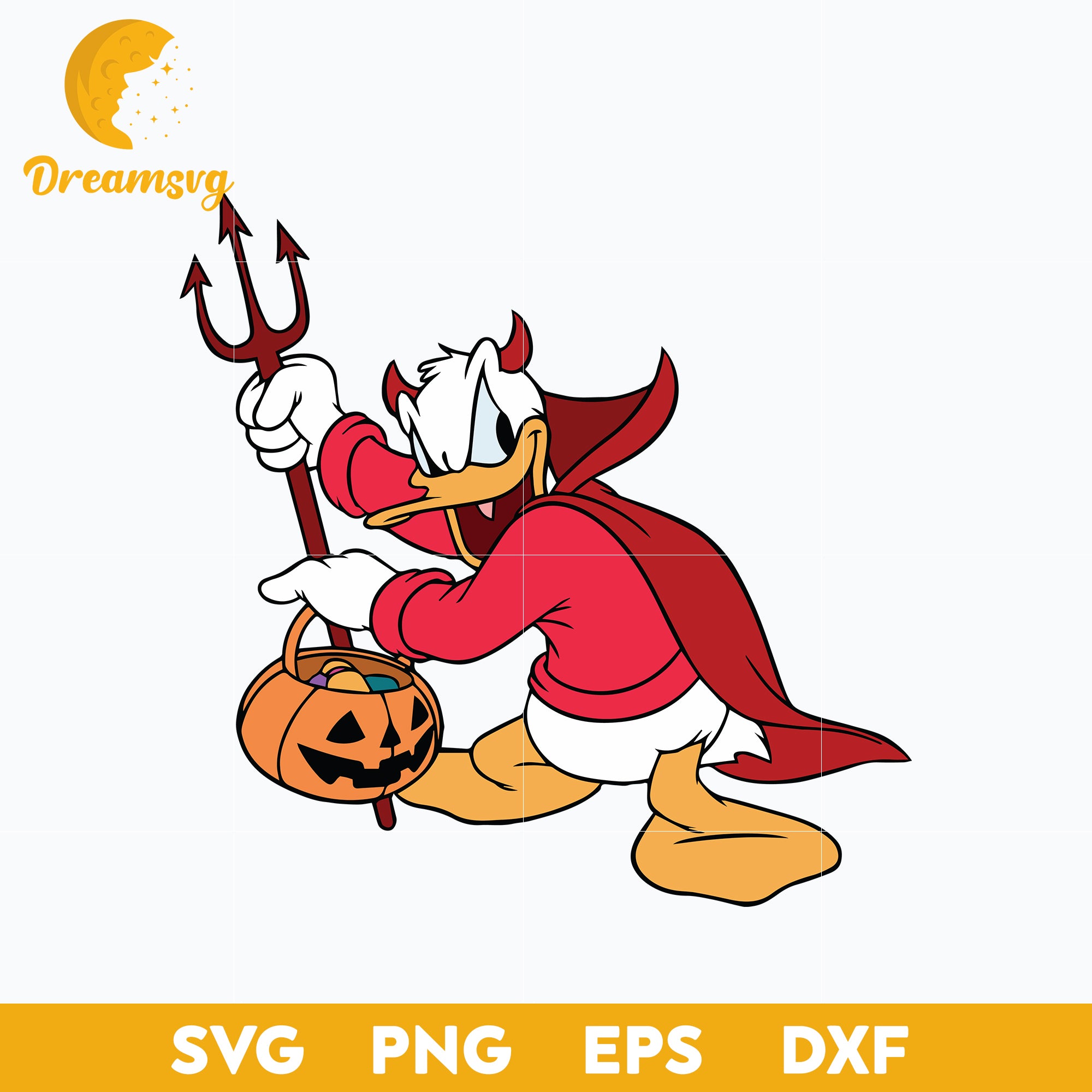 Donald Duck halloween Svg, Donald Duck Svg, Halloween Svg, png, dxf, e ...