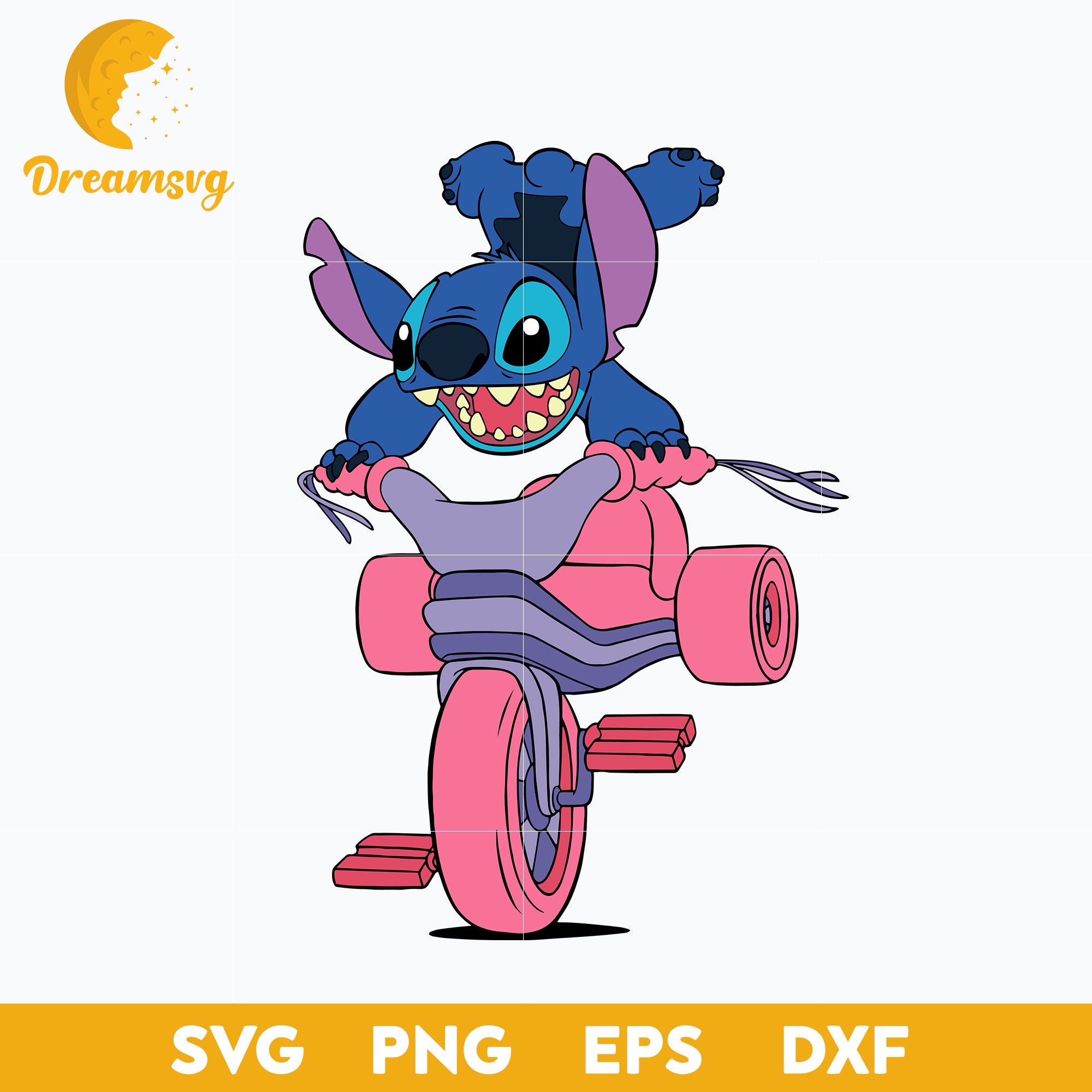 Stitch SVG, Stitch Cartoon SVG, PNG, DXF, EPS Digital File ST002426 ...
