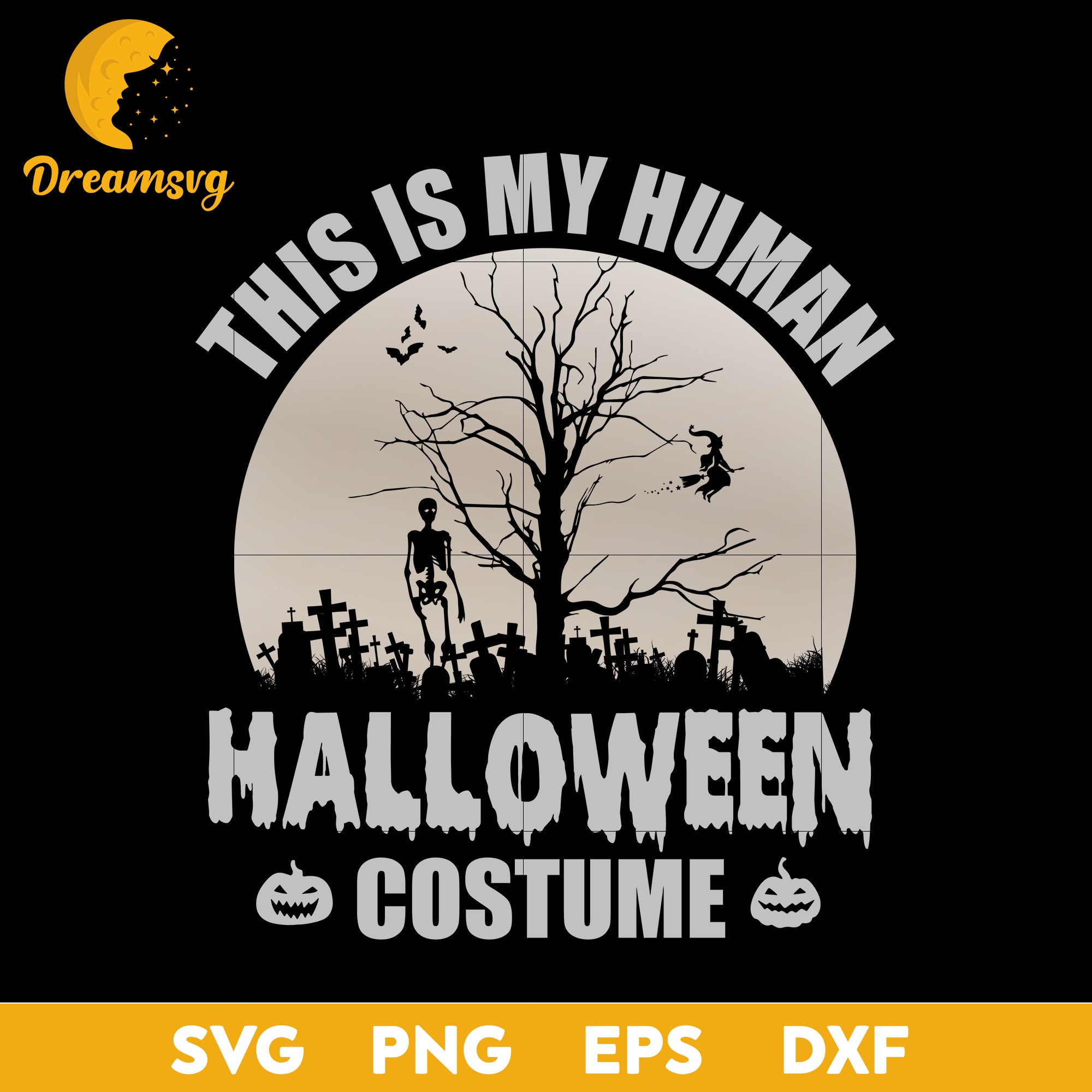 This is my human halloween costume svg, Halloween svg, png, dxf, eps d ...