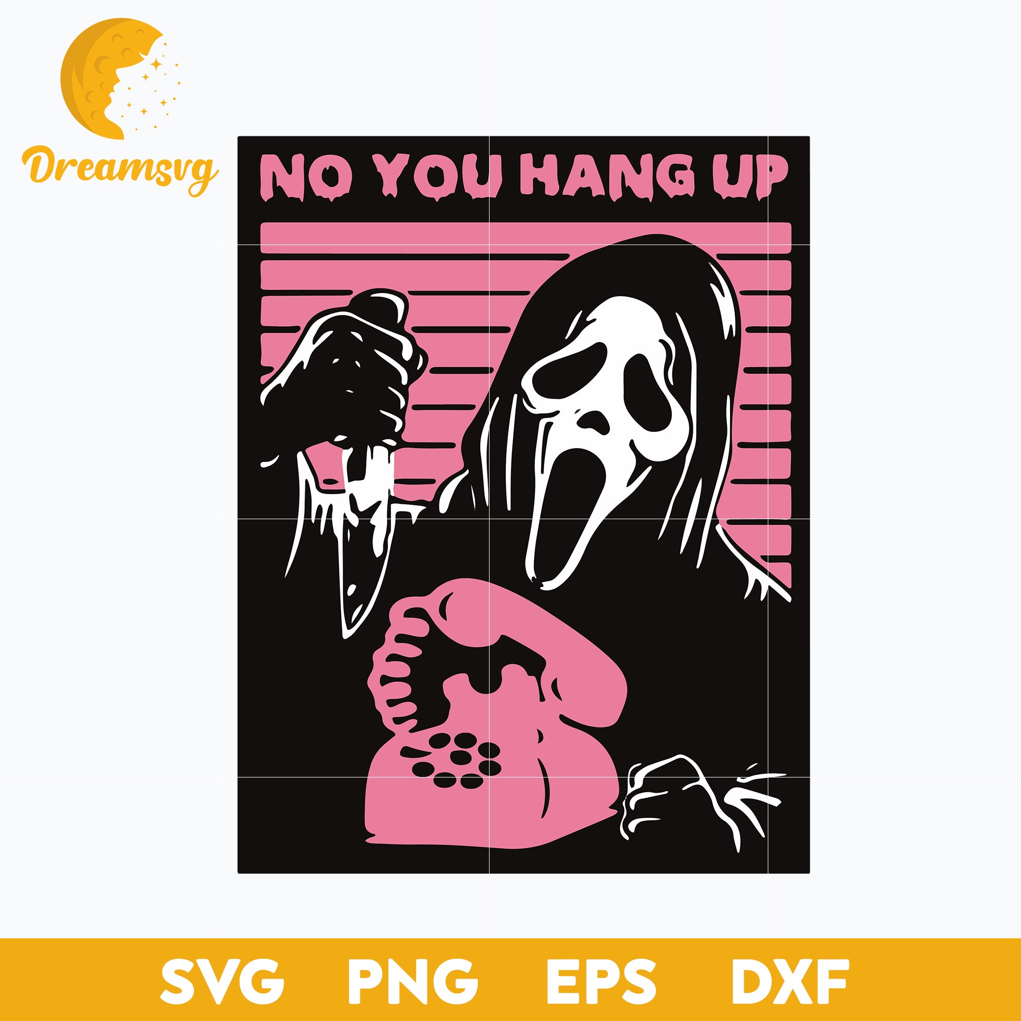 No You Hang Up Svg, Scream Svg, Ghostface Svg, Halloween Svg, png, dxf ...