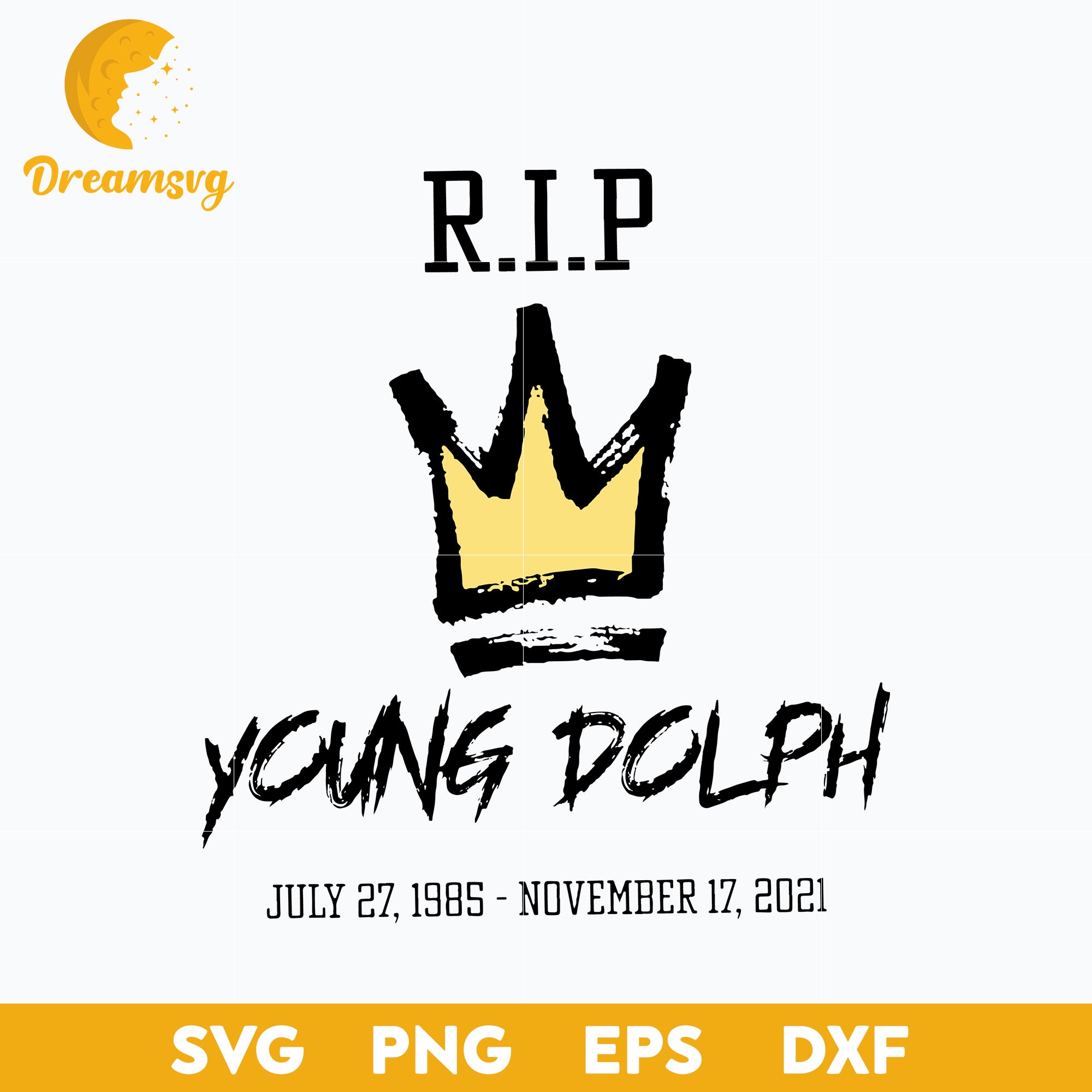 2021 Rip Young Dolph Rest In Peace Svg, Files For Cricut, Young Dolph ...