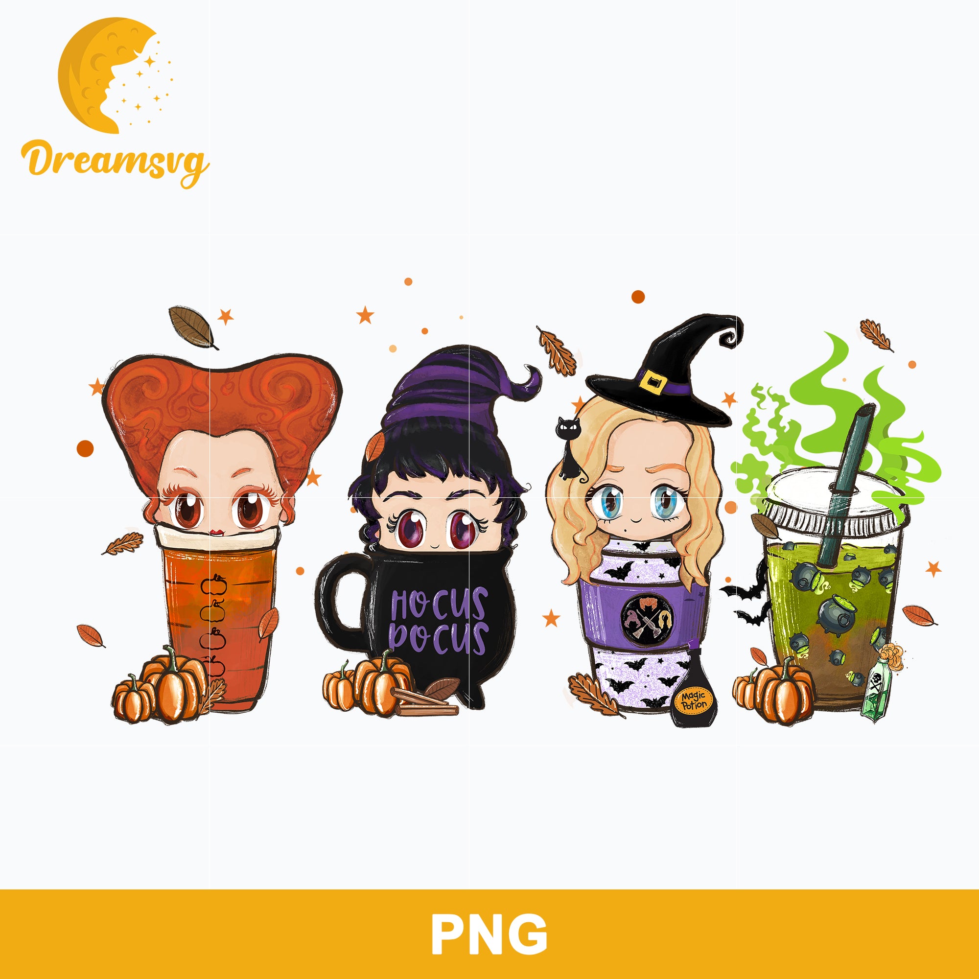 Hocus Pocus Halloween Coffee Png, Hocus Pocus Sublimation Png Digital ...