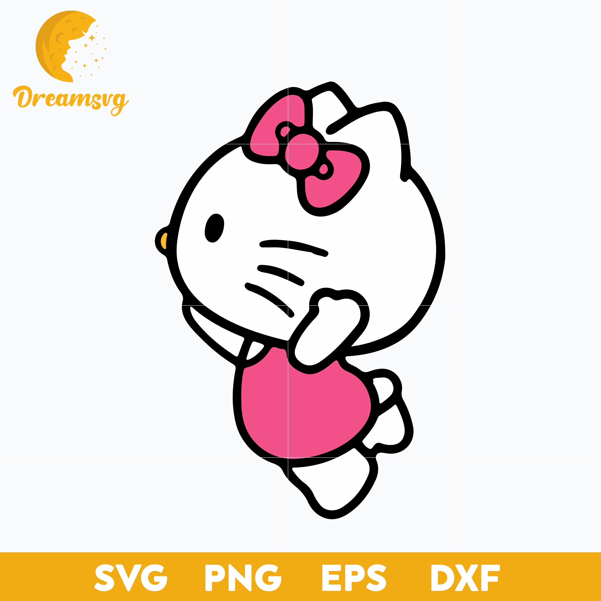 Hello Kitty Svg, Hello kitty characters, Hello Kitty cartoon svg, Cart ...