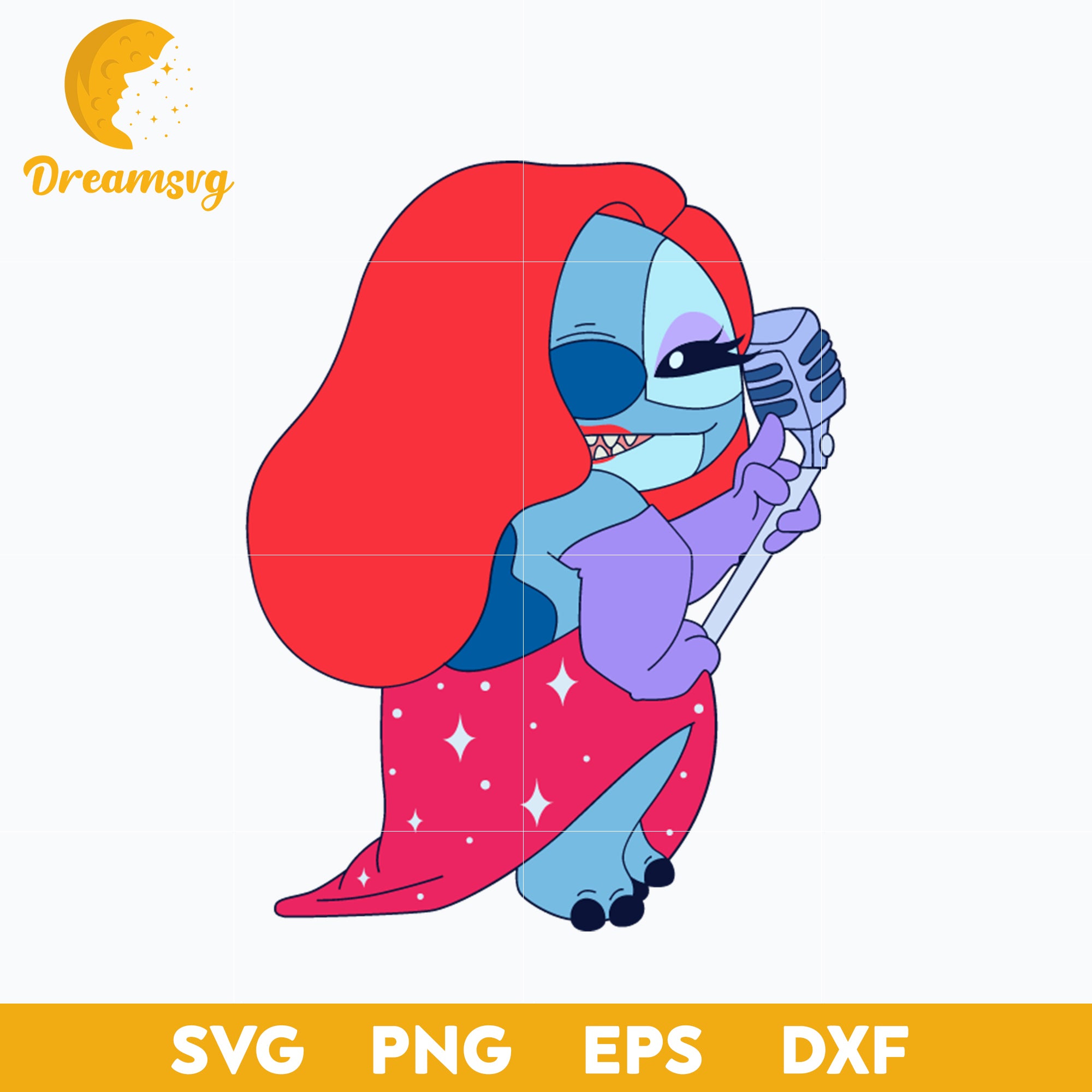 Stitch Singer Jessica SVG, Girl Stitch Singer Jessica SVG, Stitch Hall ...