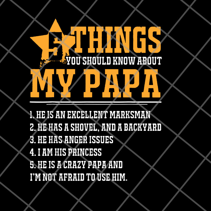 5 things svg, png, dxf, eps digital file FTD09062102 – DreamSVG Store