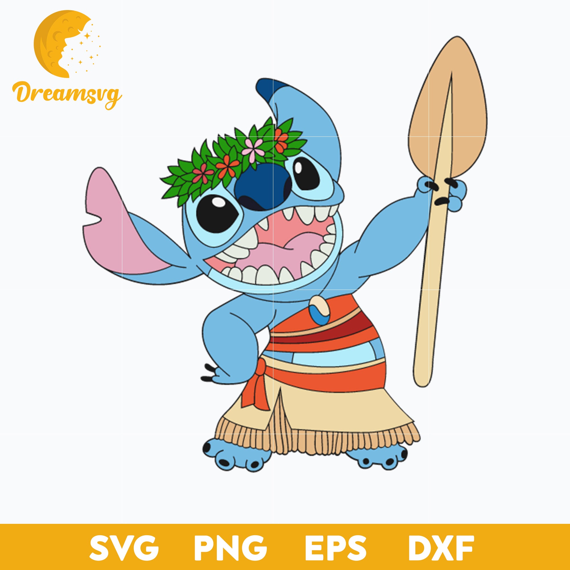 Stitch Ocean Moana SVG, Stitch Moana SVG, Stitch Halloween SVG, PNG, D ...