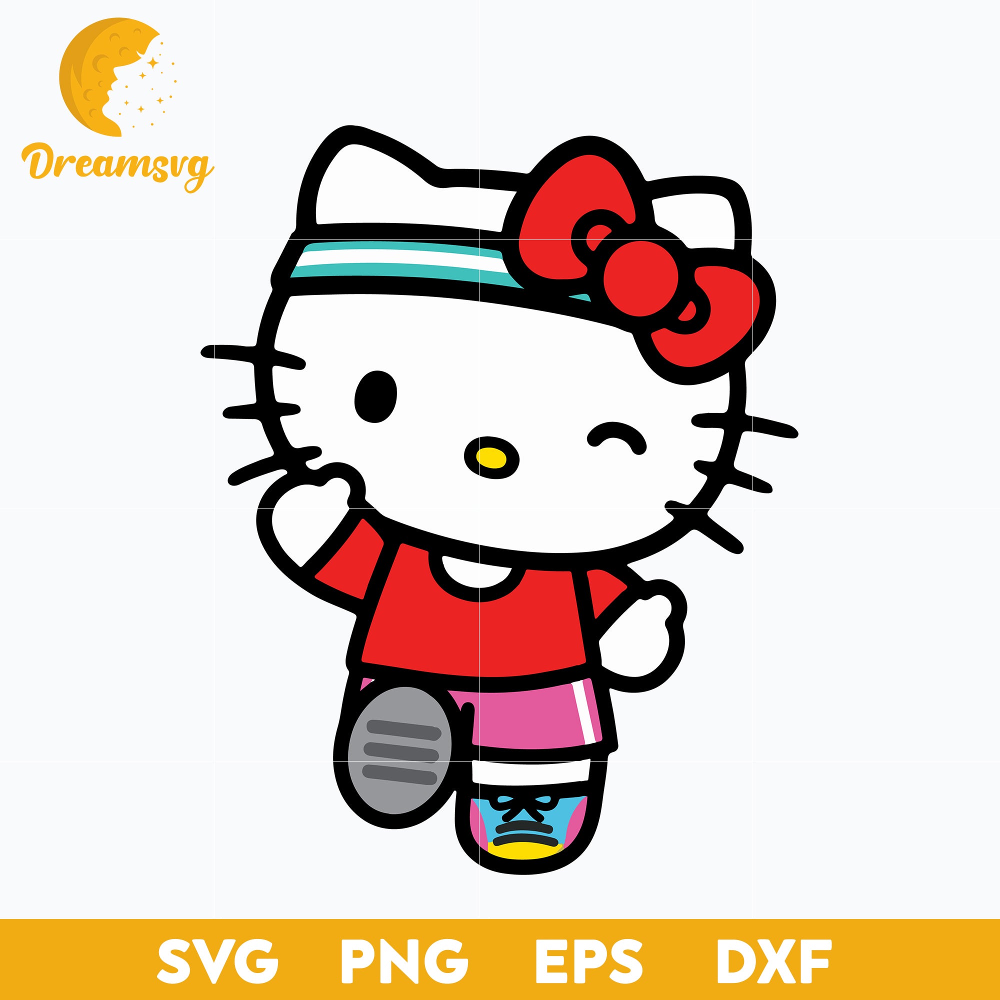 Hello Kitty Svg, Hello kitty characters, Hello Kitty cartoon svg, Cart ...