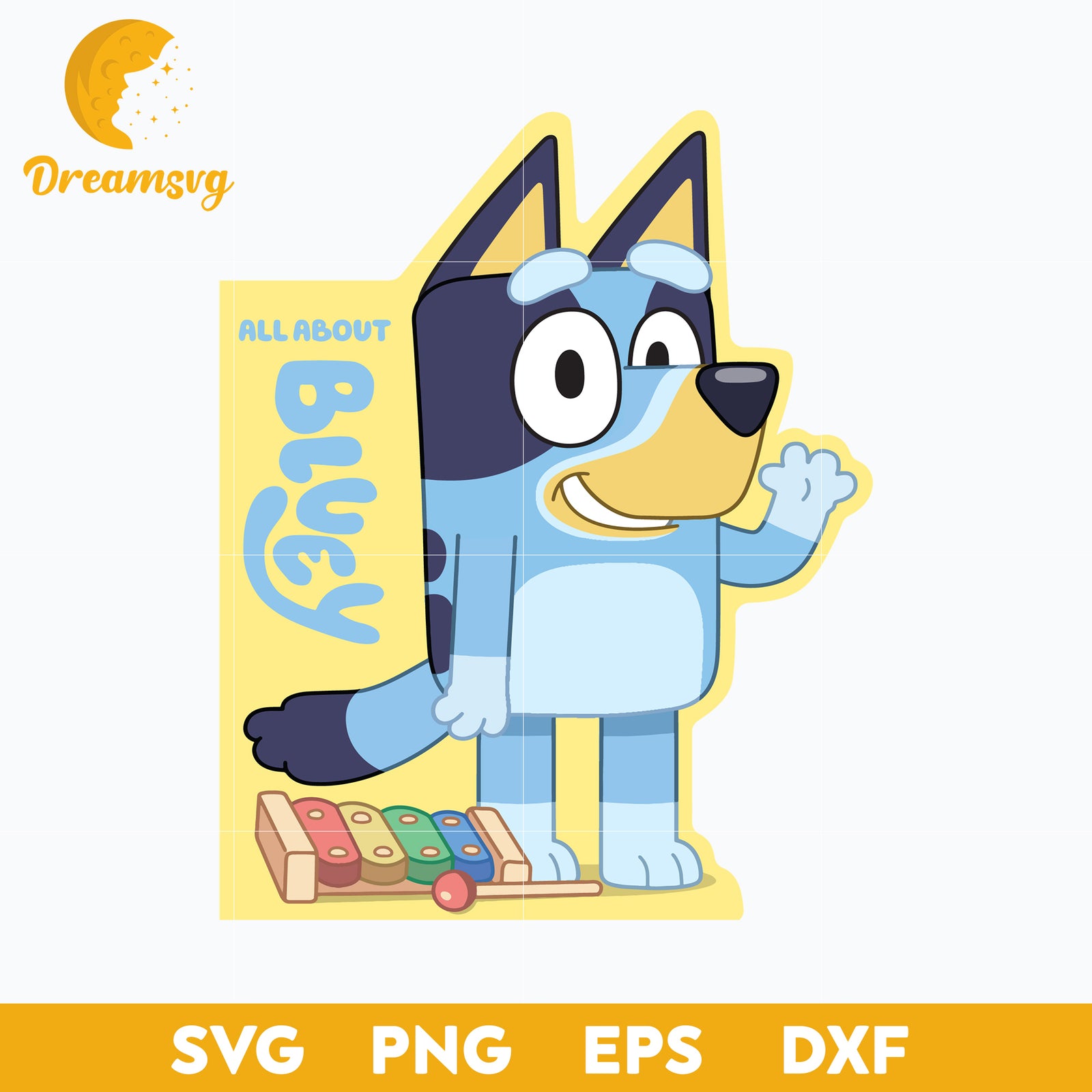 Bluey Svg , Bluey character svg, Bluey Cartoon svg, cartoon svg, png,