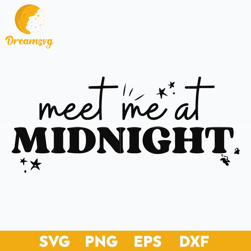 Meet Me At Midnight SVG, Midnights Swift SVG, Midnights SVG Digital Fi