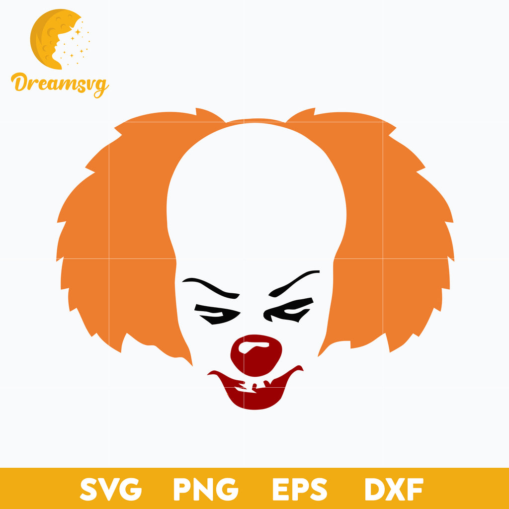 Scary Clown Pumpkin Stencils