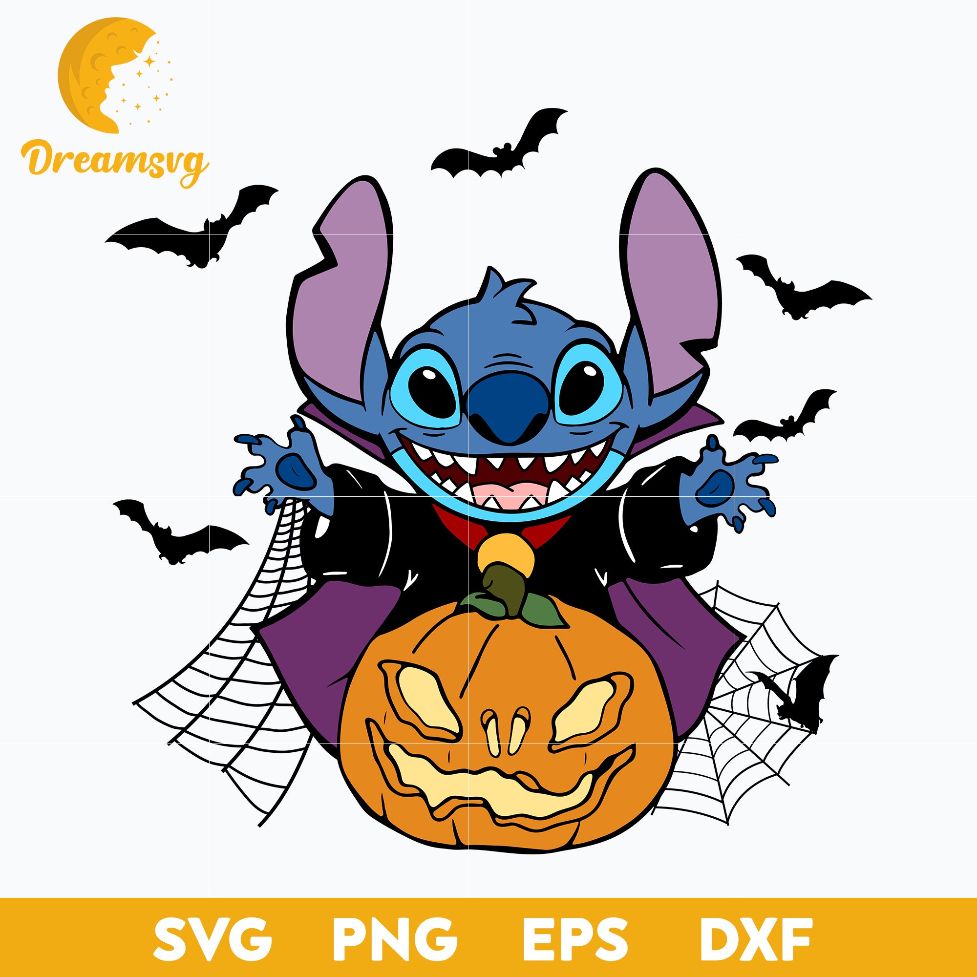 Stitch Vampire SVG, Dracula Stitch Halloween SVG, Stitch Halloween SVG ...