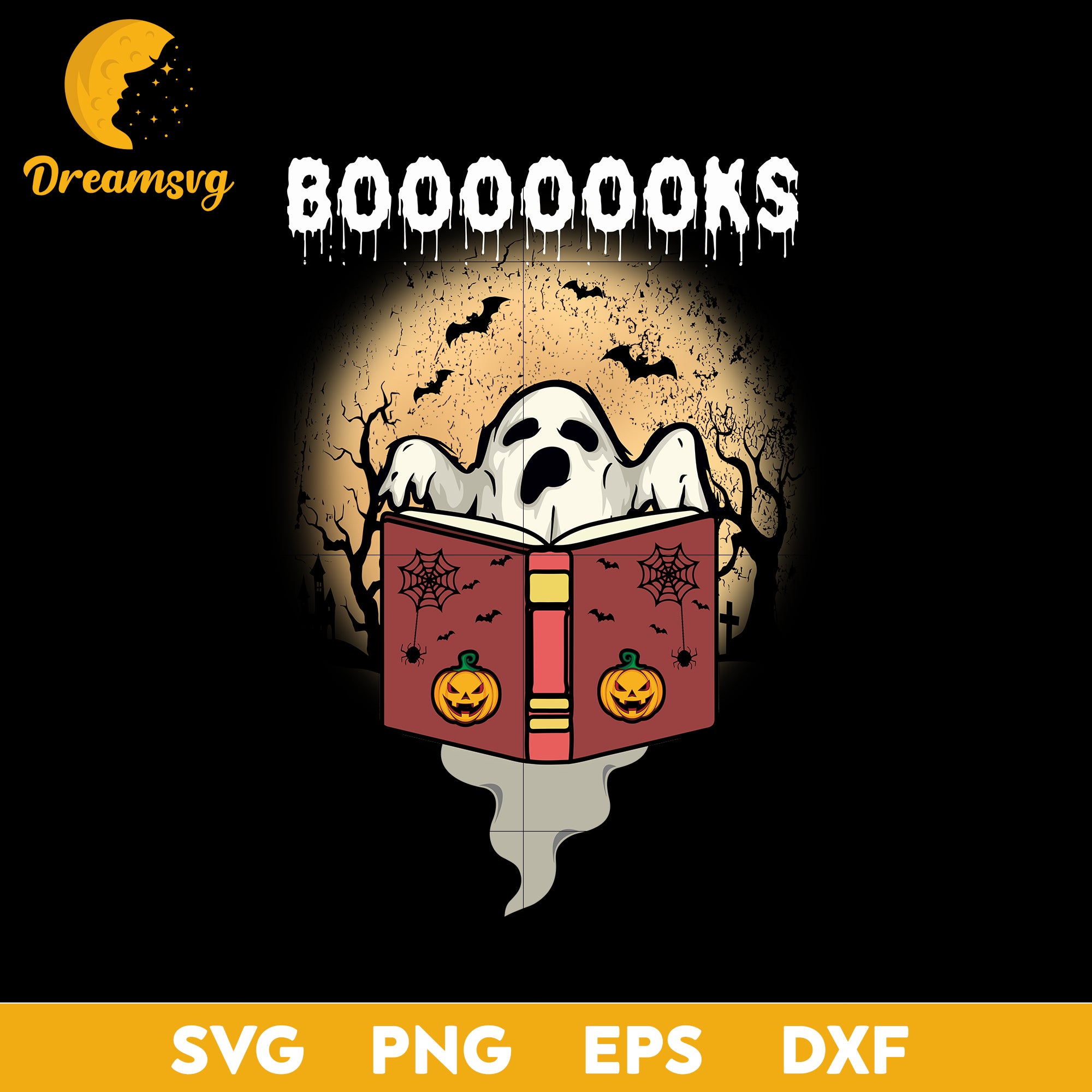 Booooooks svg, Halloween svg, png, dxf, eps digital file. – DreamSVG Store