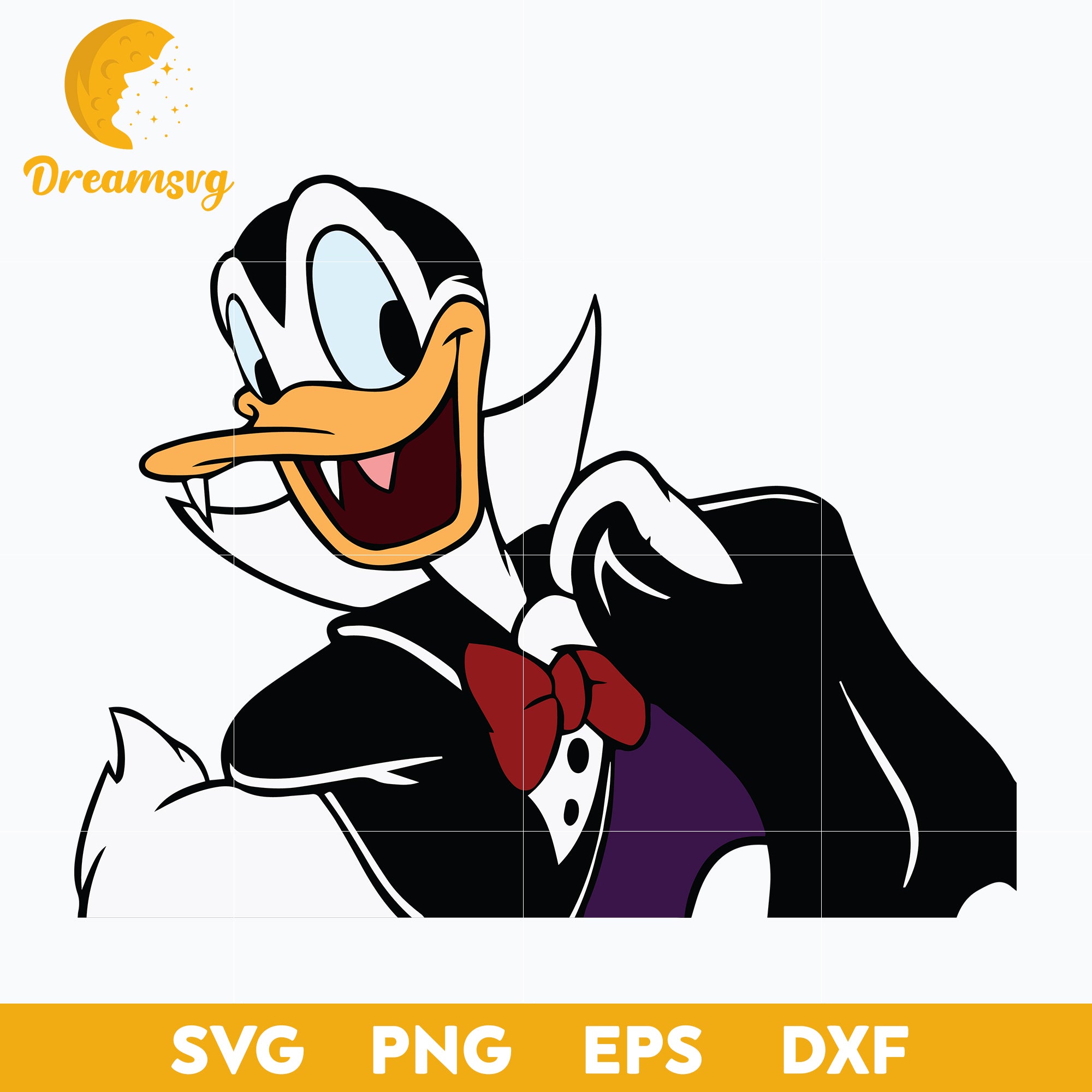 Donald Duck halloween Svg, Donald Duck Svg, Halloween Svg, png, dxf, e ...