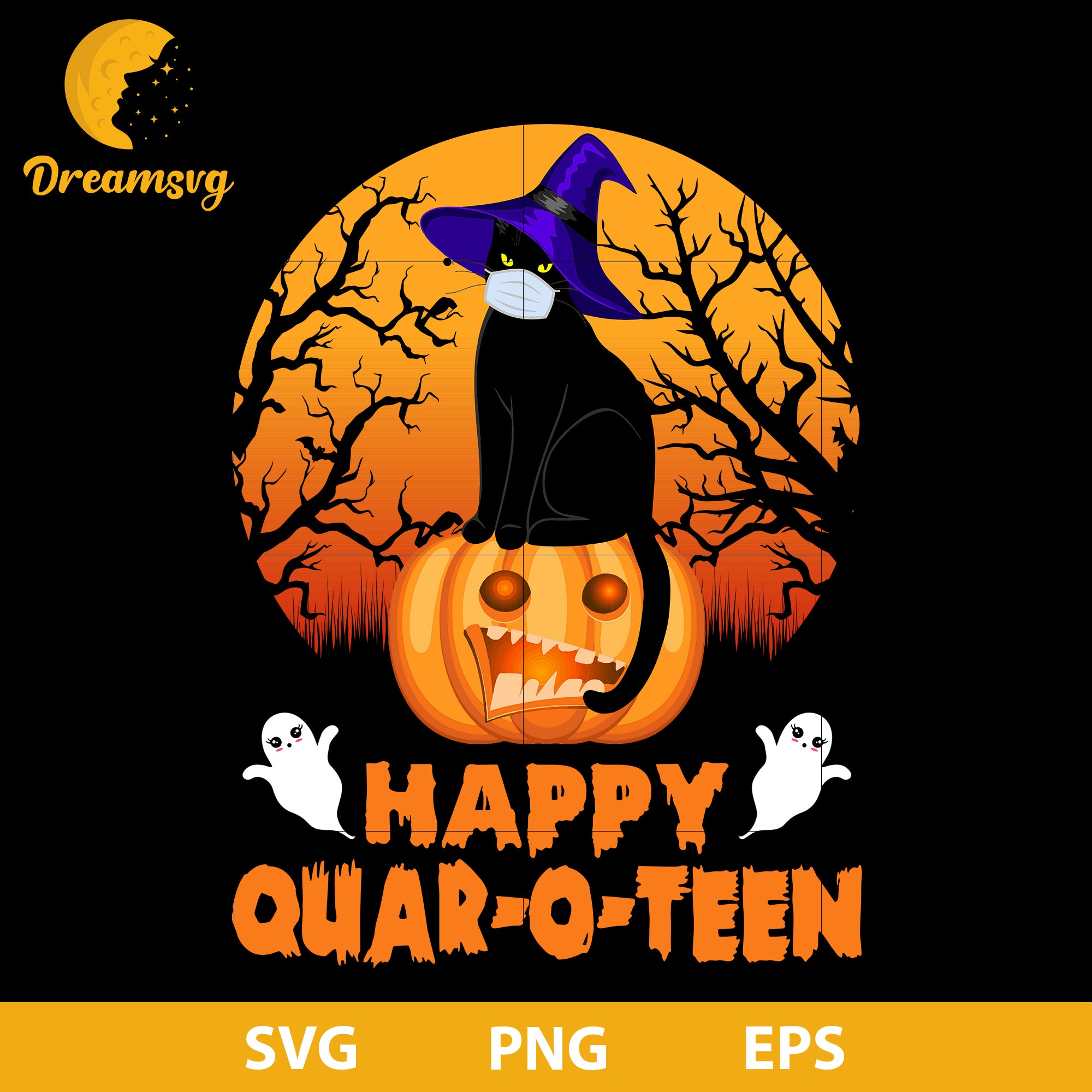 Happy quar o teen svg, Halloween svg, png, dxf, eps digital file ...