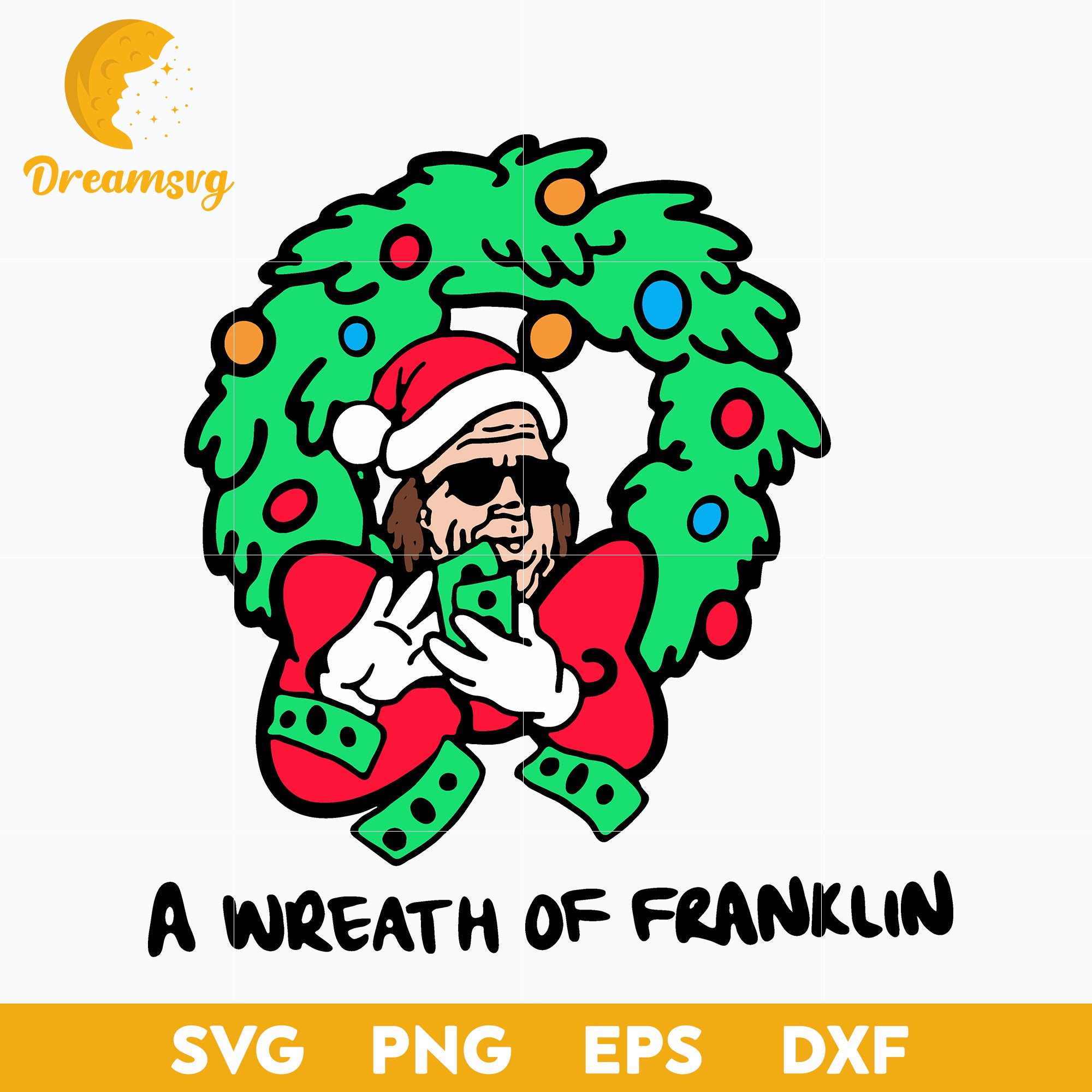 A Wreath Of Franklin Svg, Franklin Svg, Funny Svg, png, dxf, eps digit ...