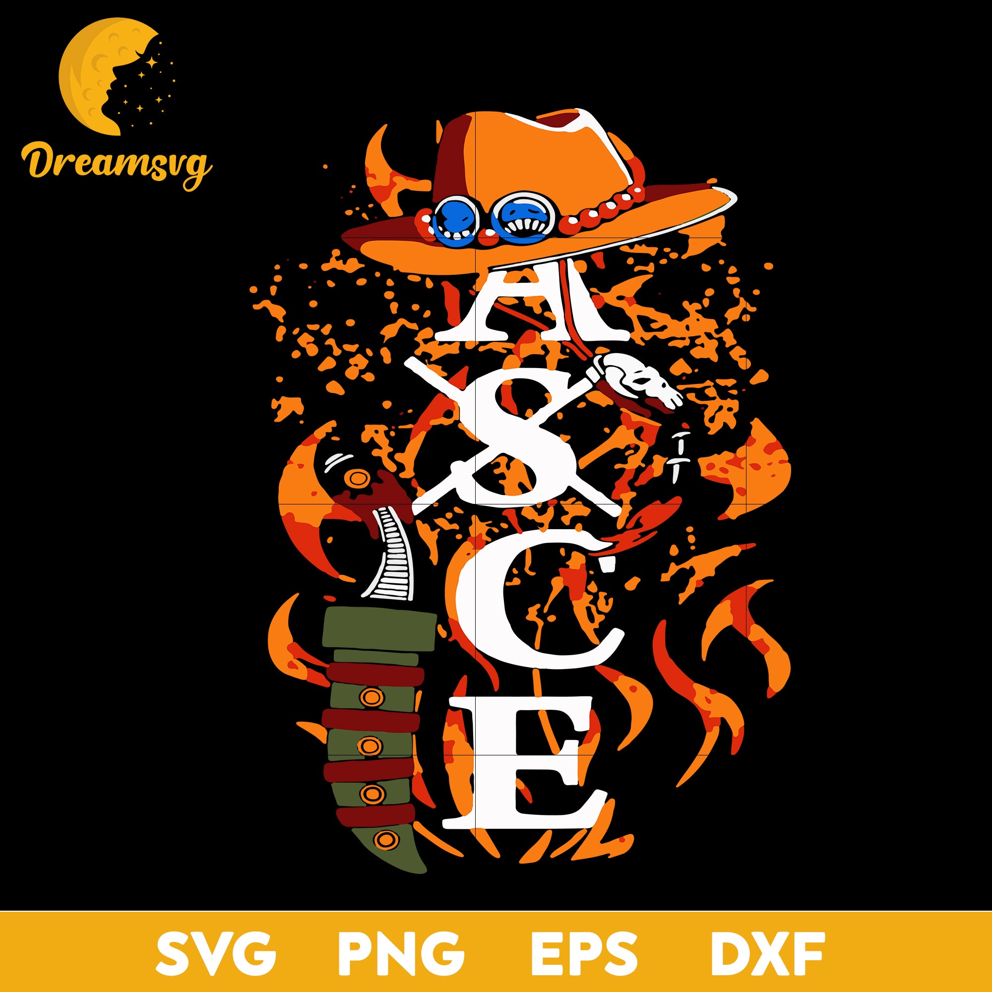 One Piece Ace Logo One Piece Portgas D. Ace Basecap | Elbenwald