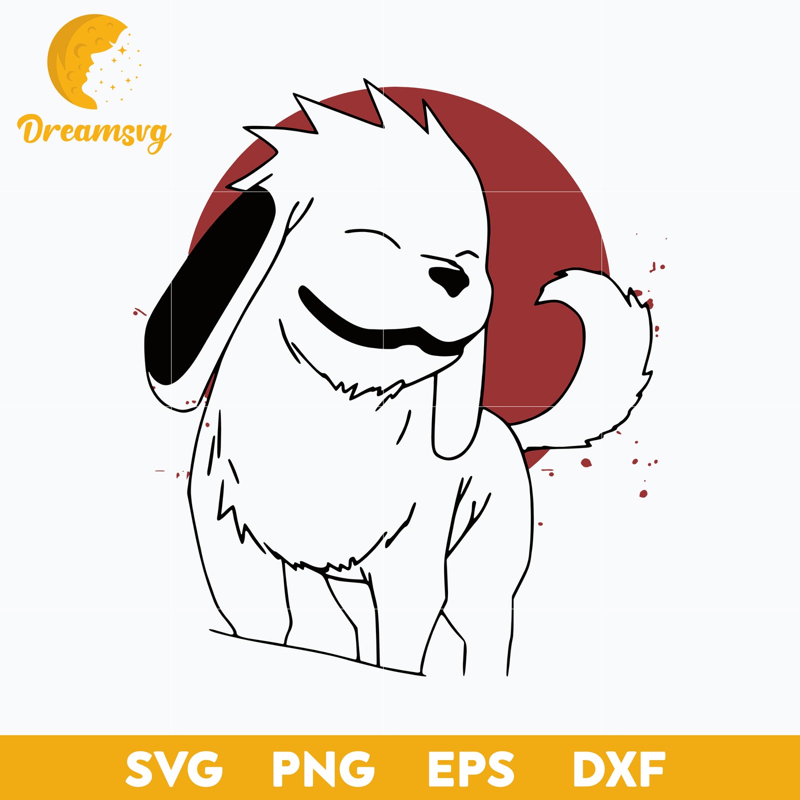 Akamaru svg, svg file for cricut ,Anime svg, png, eps, dxf digital dow