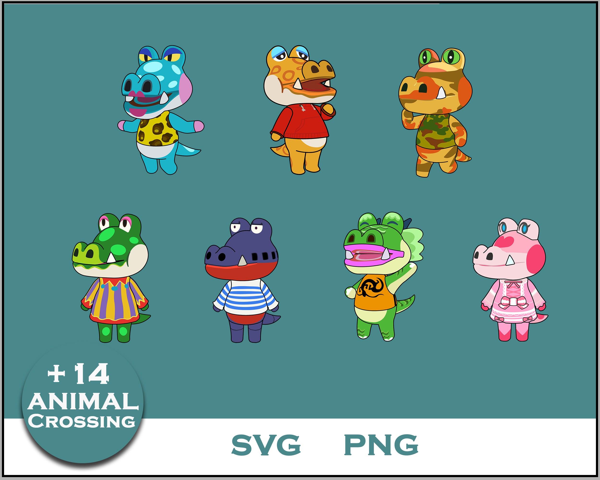 14+ Alligator Svg Bundle, Animal Crossing Svg Bundle, Animal Crossing ...