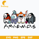 Among Us Ghostface Michael Myers Pennywise Jason Voorhees Friends svg,