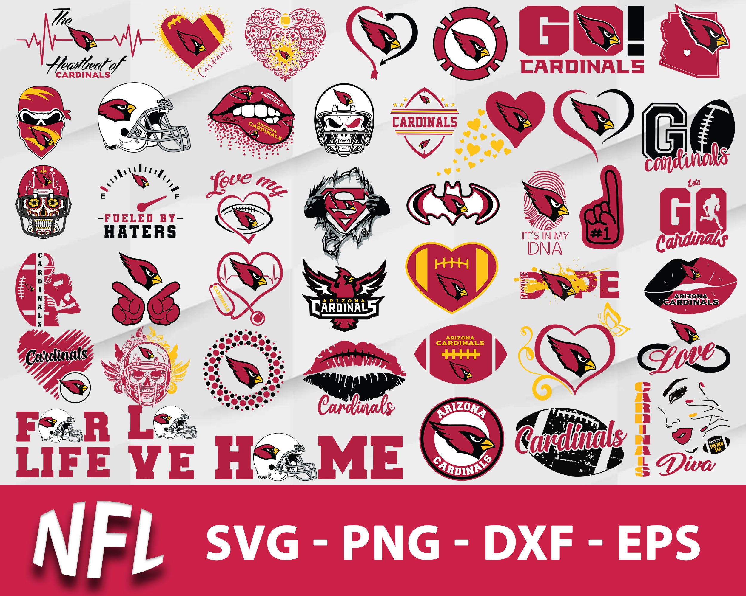 Arizona Cardinals Svg Bundle, Arizona Cardinals Svg, Sport Svg, Nfl Sv ...