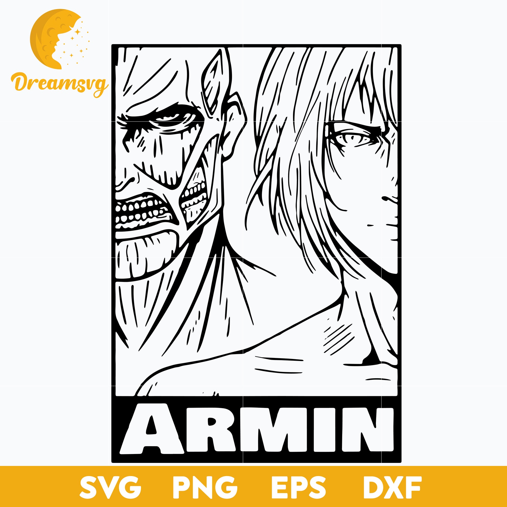 Armin and Armin Titan SVG, Attack On Titan SVG, Anime Cartoon SVG, fil ...