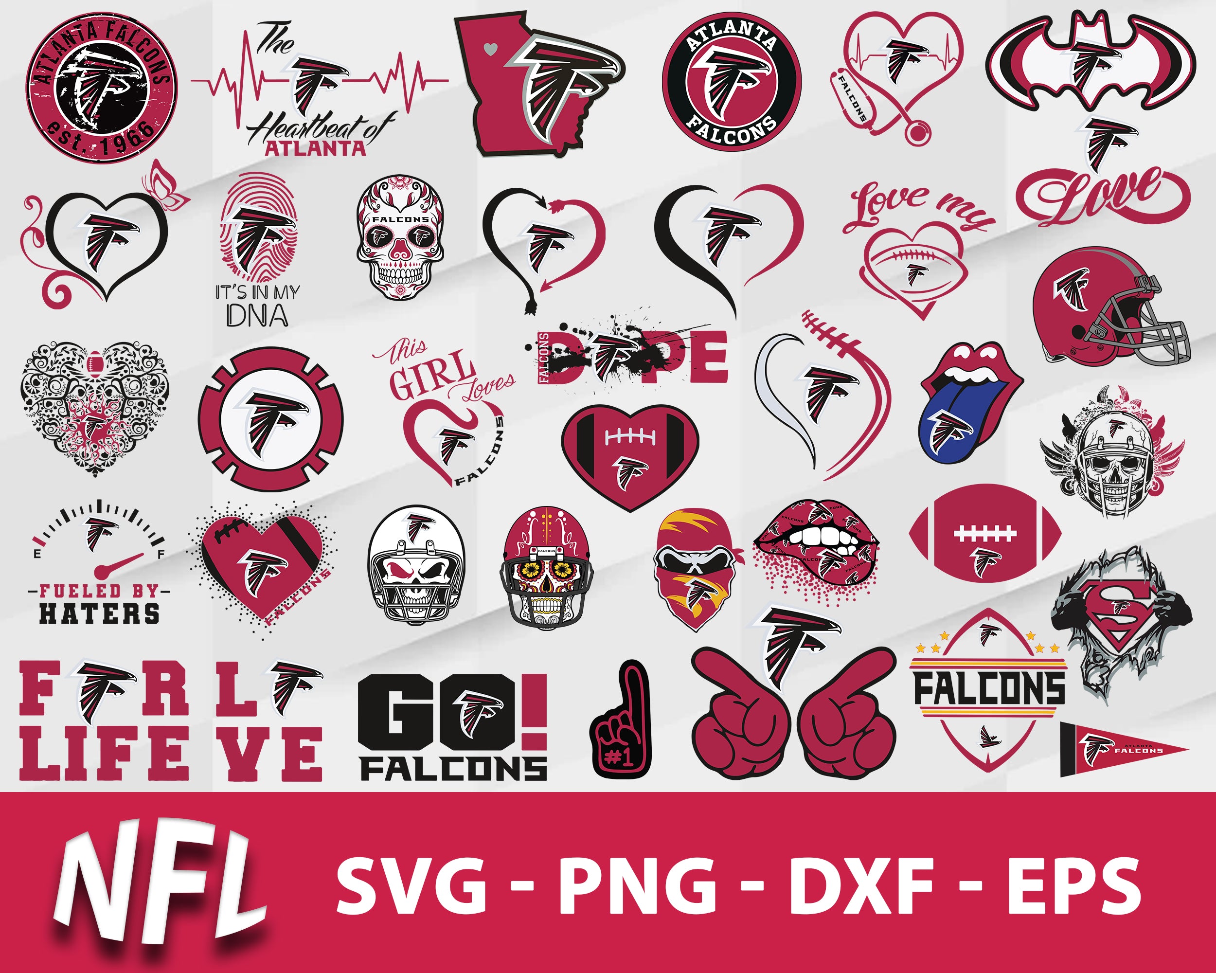 Atlanta Falcons Svg Bundle, Atlanta Falcons Svg, Sport Svg, Nfl Svg, P ...