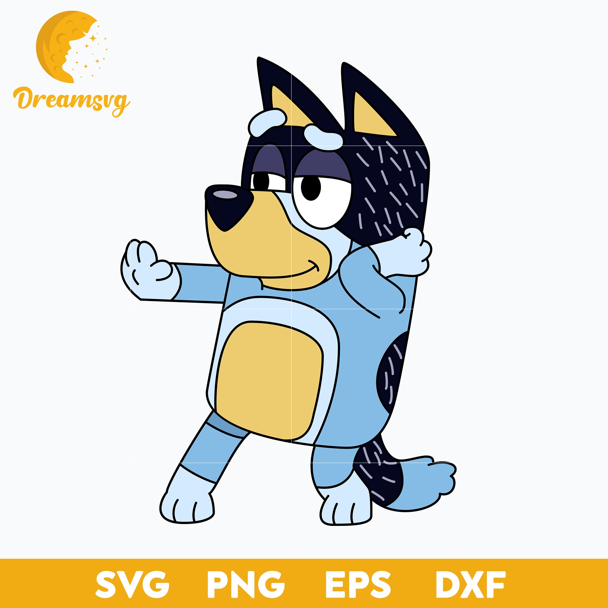 Bandit svg, Bluey Svg, Bluey Vector, Bluey Alphabeth, Bluey Cutfile, B ...