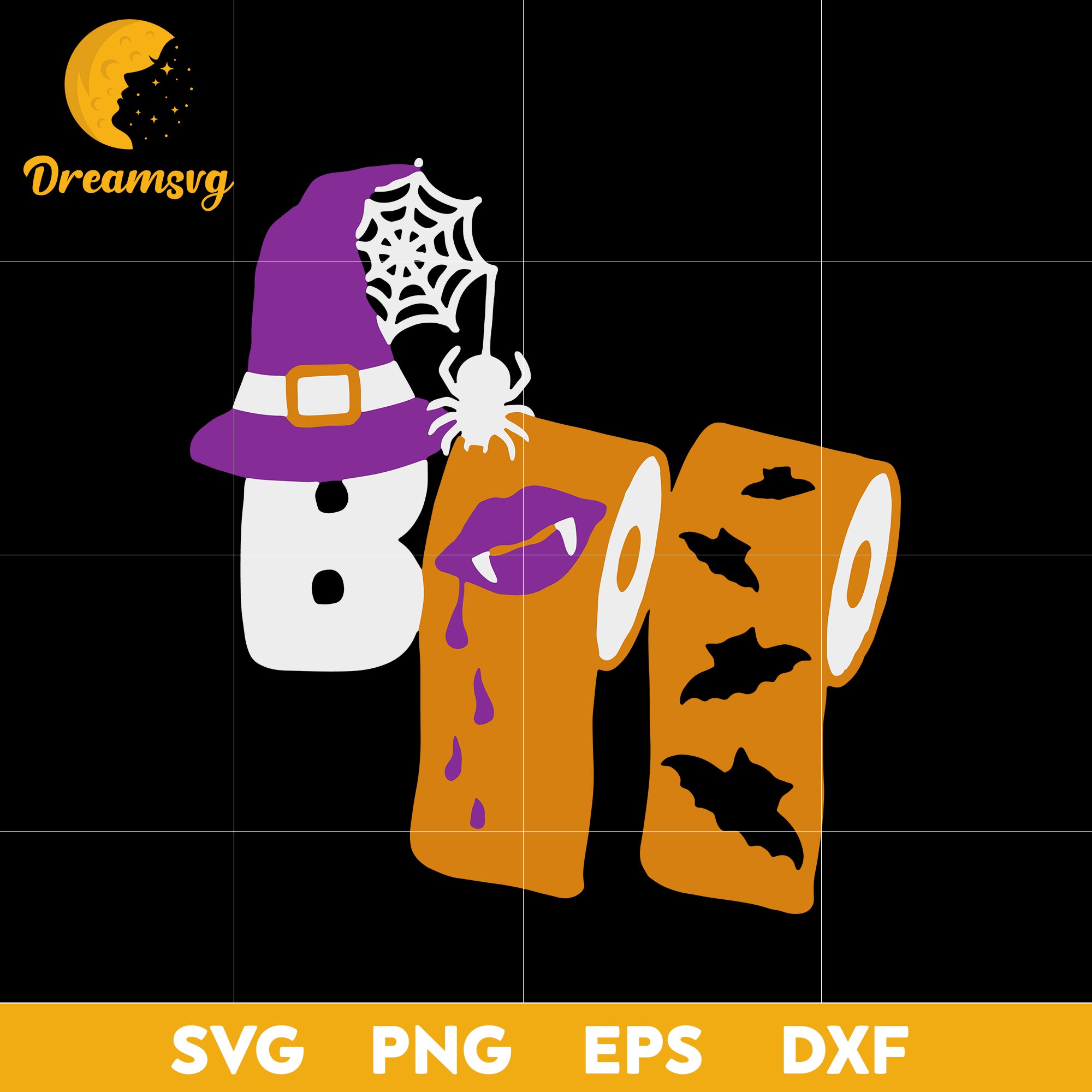 Boo Toilet Paper Quarantined svg, Halloween svg, png, dxf, eps digital ...