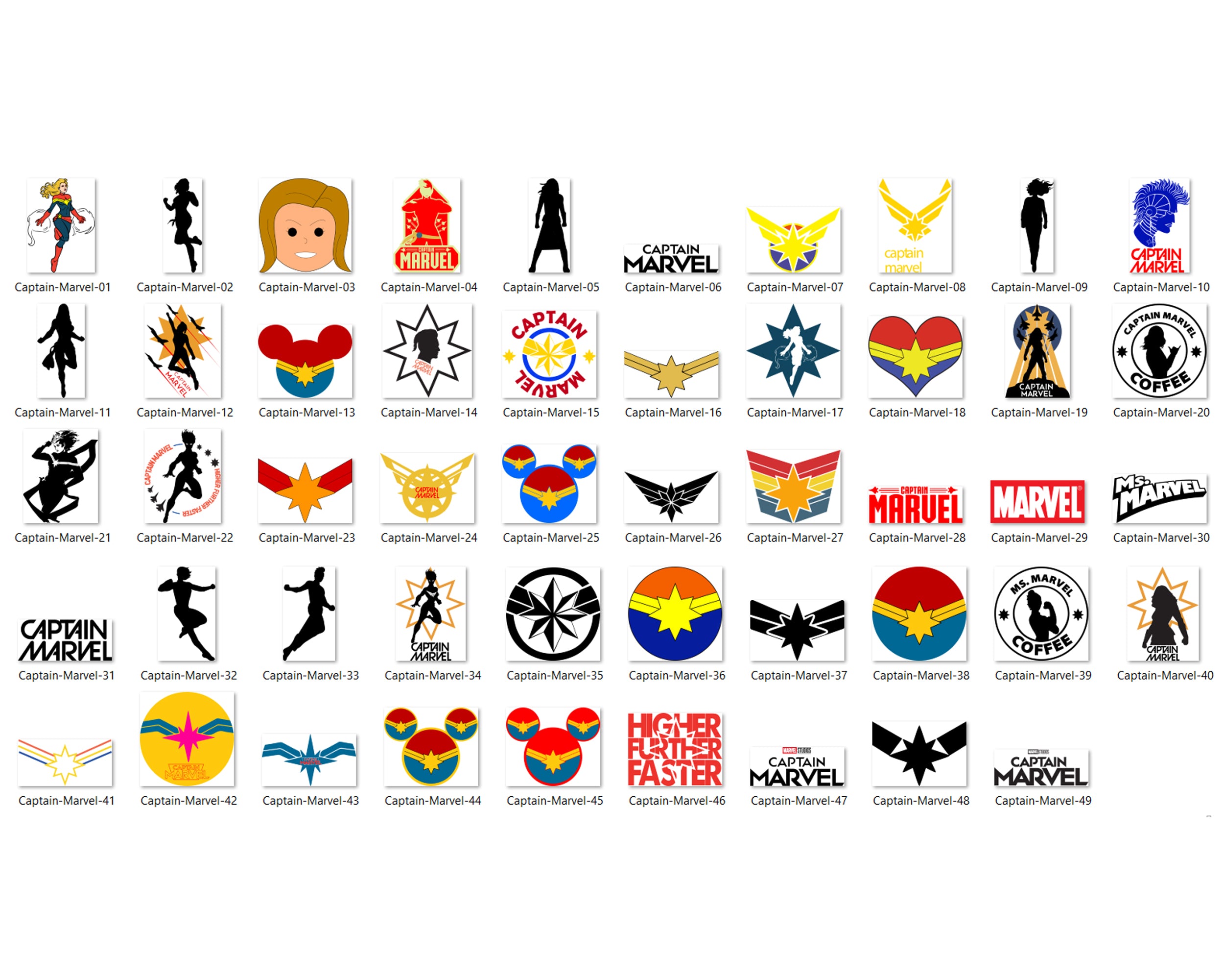 196+ Captain Marvel Svg Bundle, Marvel Svg, Captain Marvel Logo, Carto ...