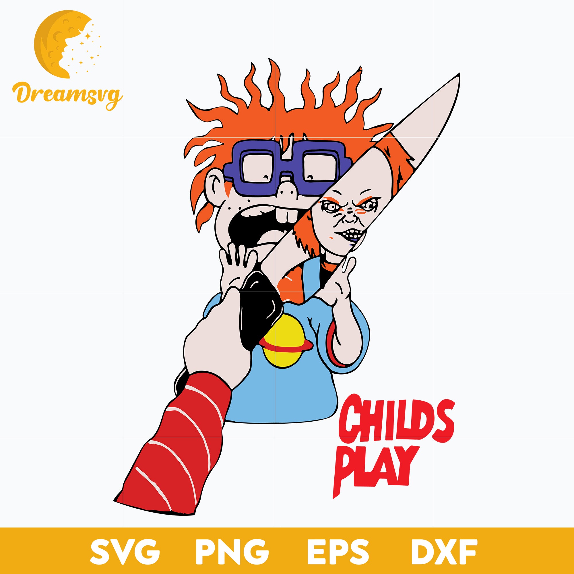 Chucky Scary Killer Halloween svg, Halloween svg, png, dxf, eps digita ...