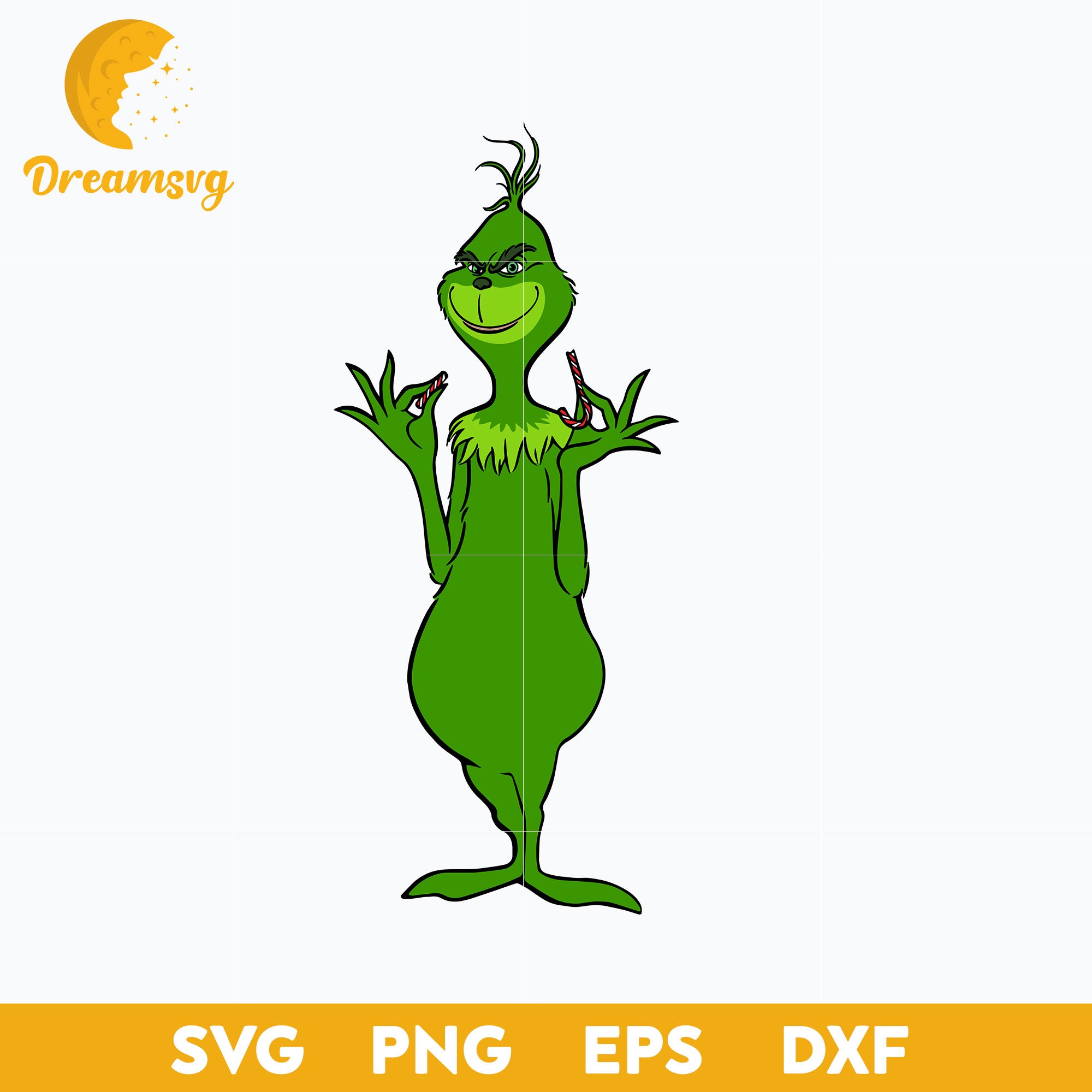 The Green Grinch SVG, Christmas SVG, PNG DXF EPS Digital File ...