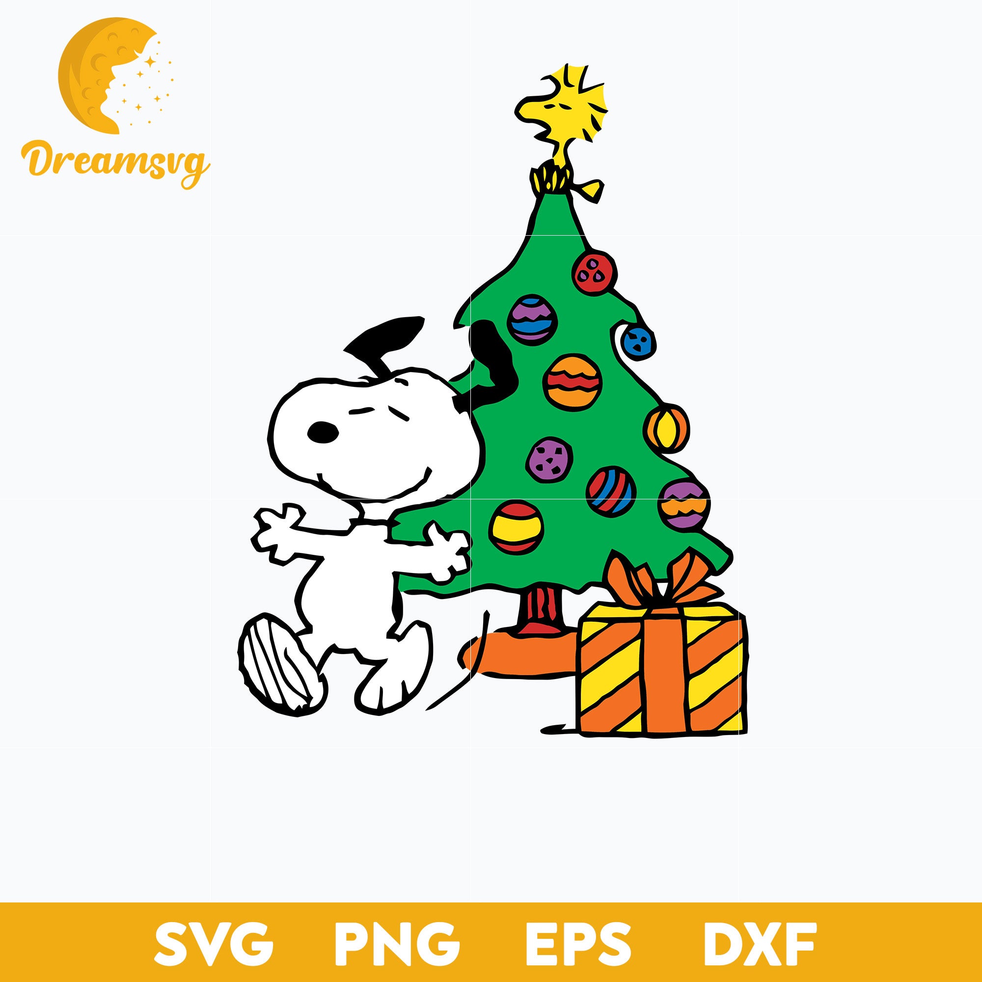 Snoopy Tree Christmas SVG, Christmas SVG, PNG DXF EPS Digital File ...