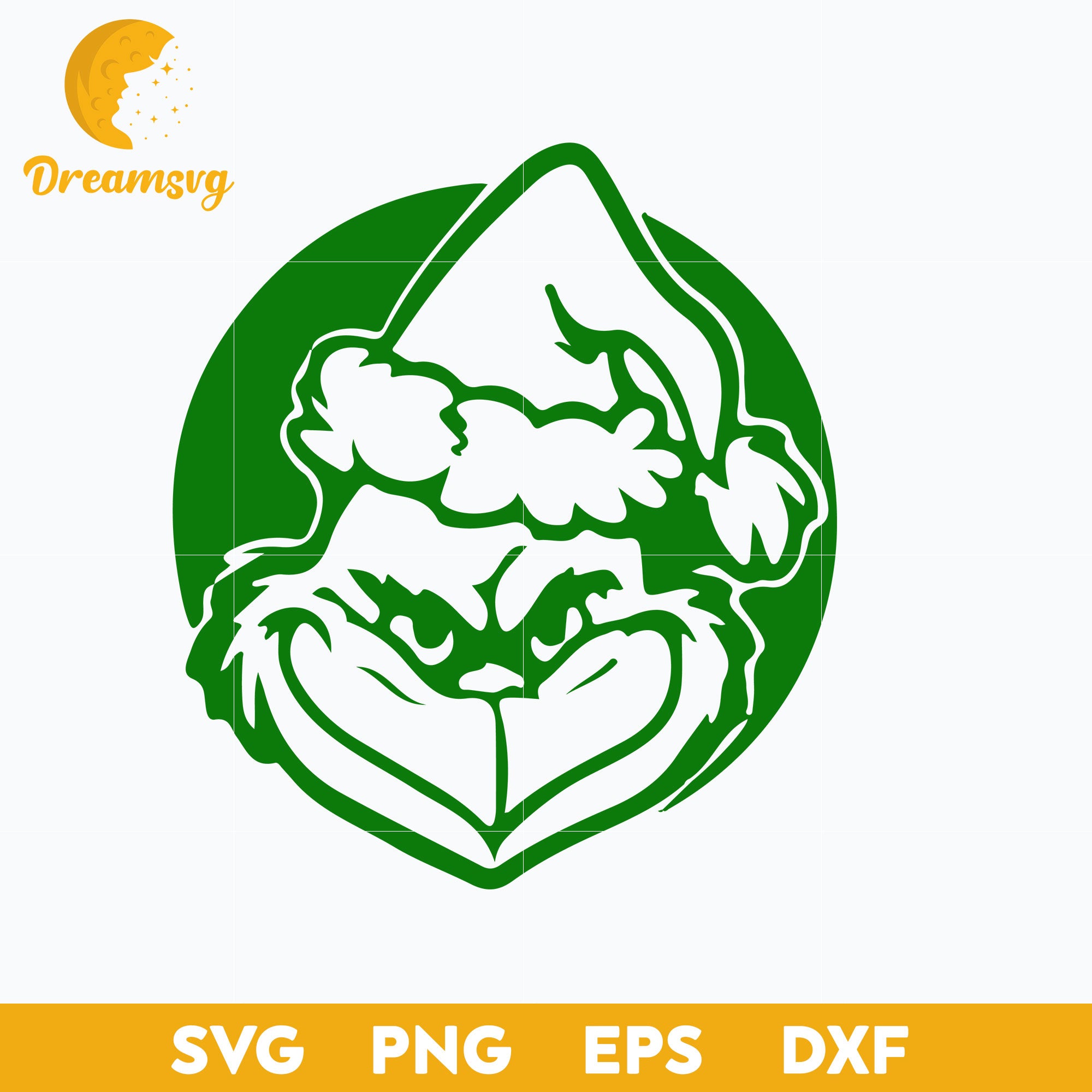 Green Grinch Face SVG, Christmas SVG, PNG DXF EPS Digital File ...