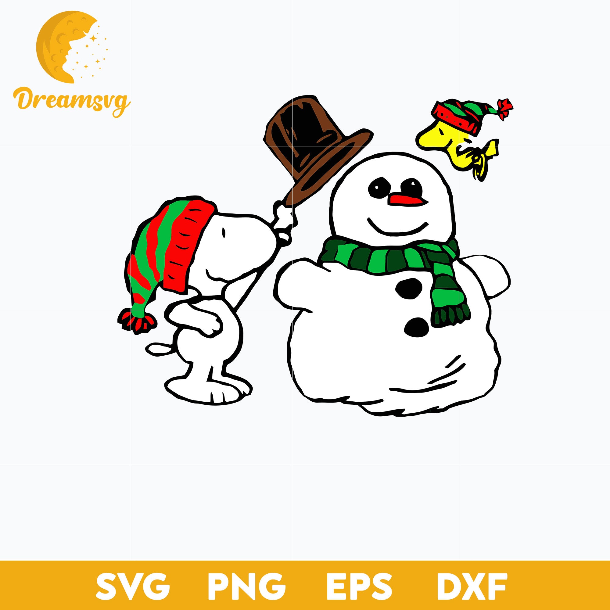 Snoopy Make A Snowman SVG, Snoopy Snowman Christmas SVG, Christmas SVG ...