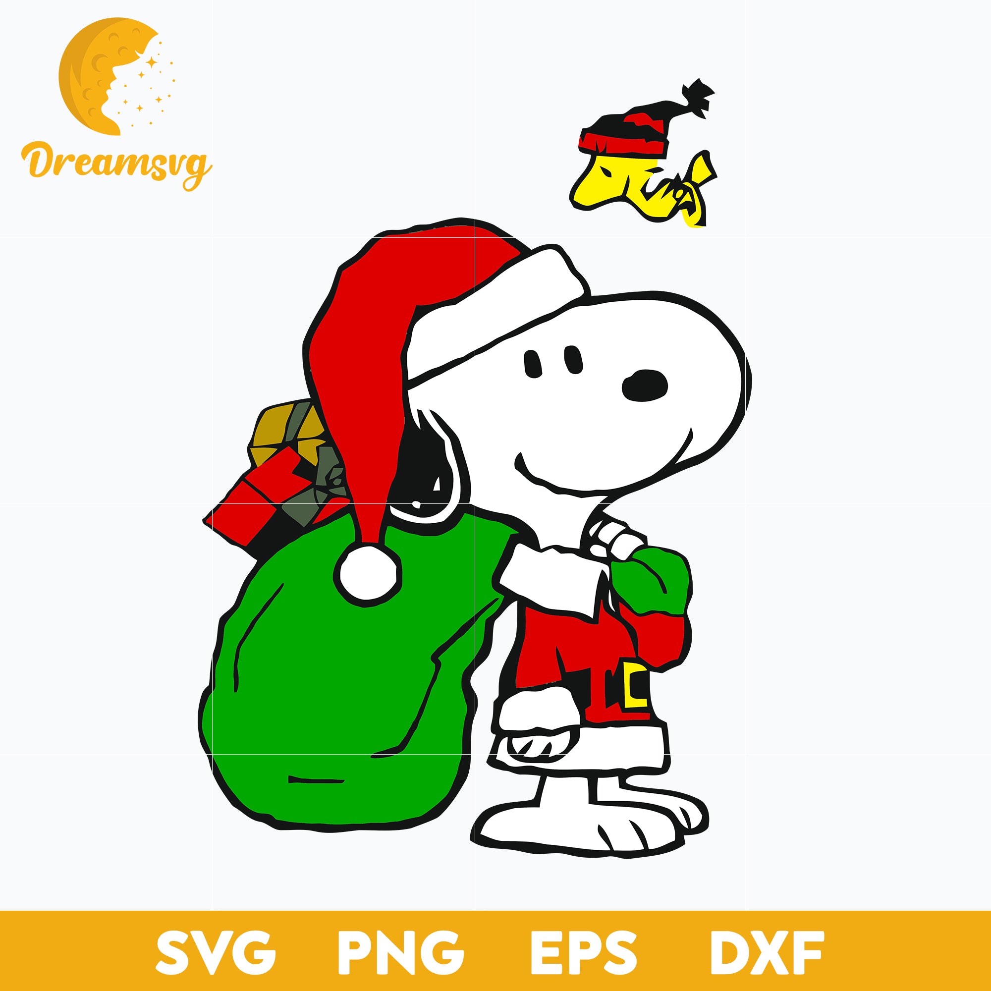 Happy Christmas Snoopy SVG, Santa Snoopy SVG, Christmas SVG, PNG DXF E ...