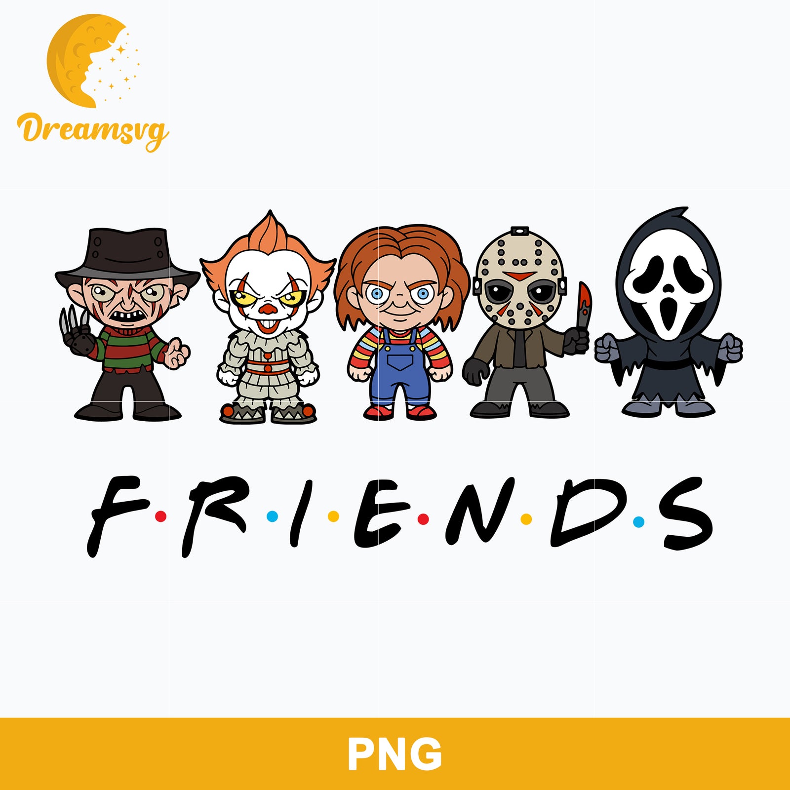 Friends Horror Characters PNG, Characters Movies PNG File.