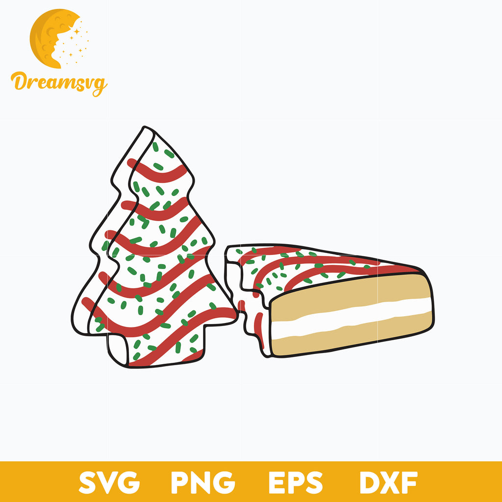 Cake Christmas Tree SVG, Christmas SVG PNG DXF EPS File