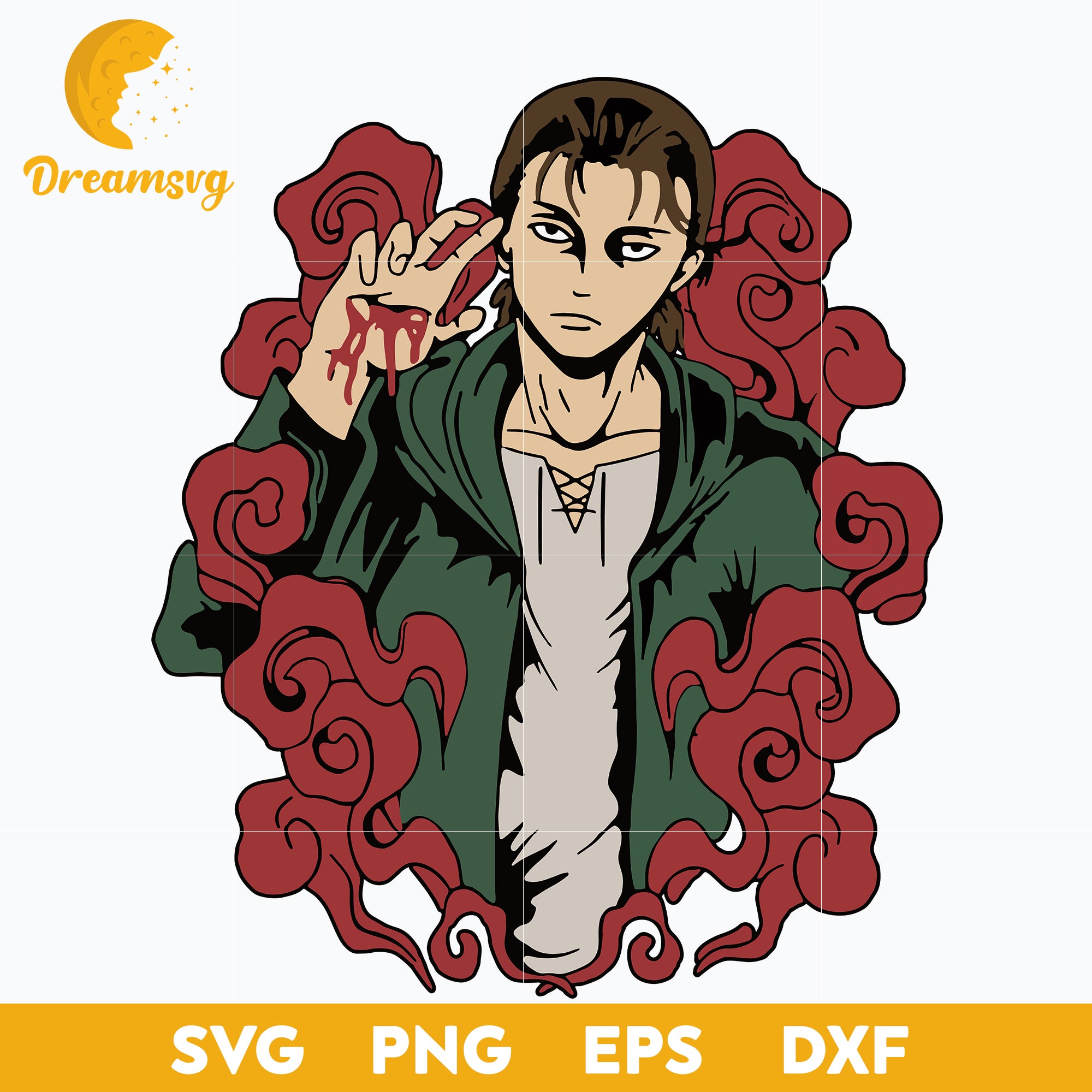 Eren Jaeger Svg, Eren Titan Svg, Attack On Titan Svg, file for cricut ...