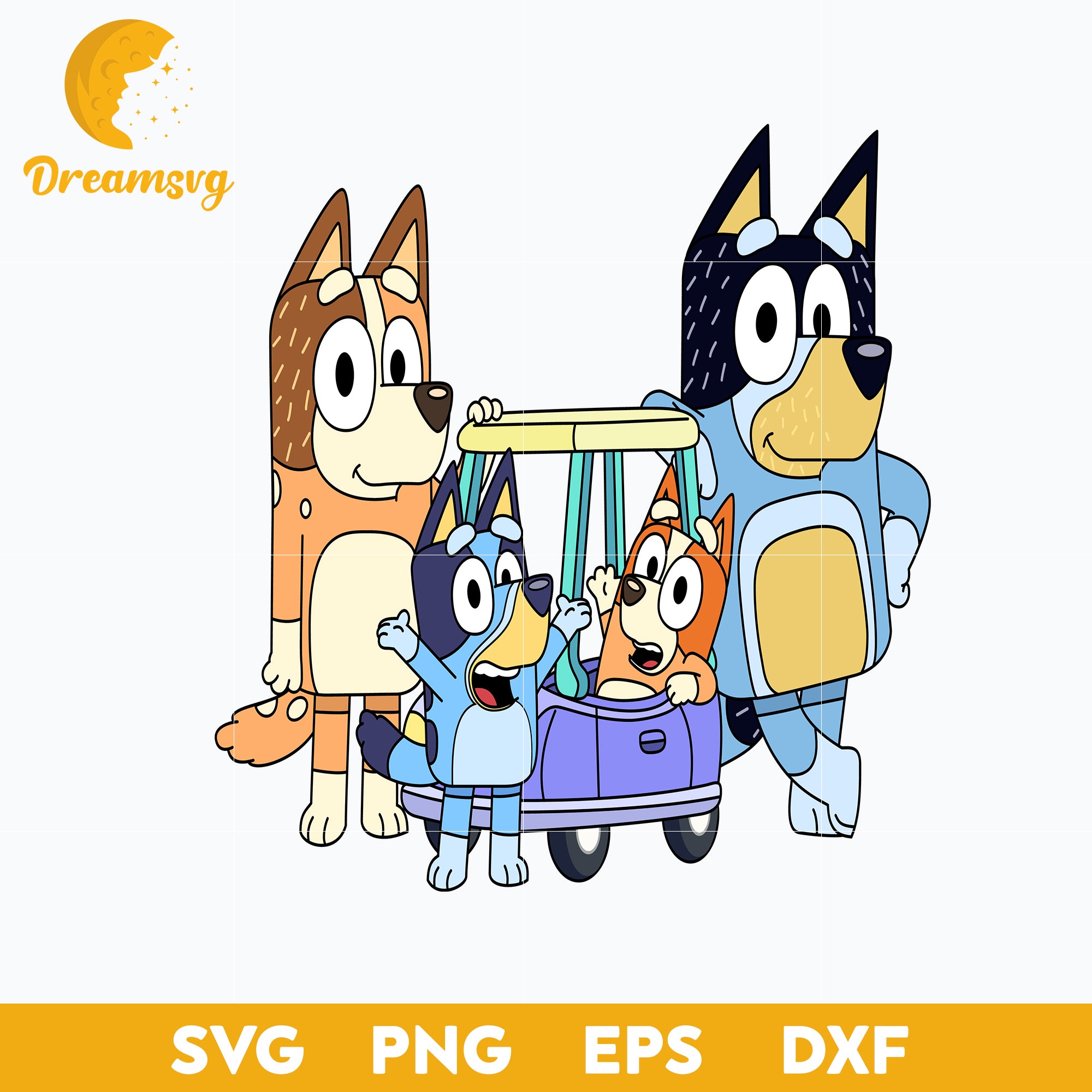 Family svg, Bluey Vector, Bluey Alphabeth, Bluey Cutfile, Bluey Clipar ...