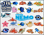 176+ Finding Nemo SVG Bundle, Dory Svg, Nemo Iron On, Nemo Cricut, Nem ...