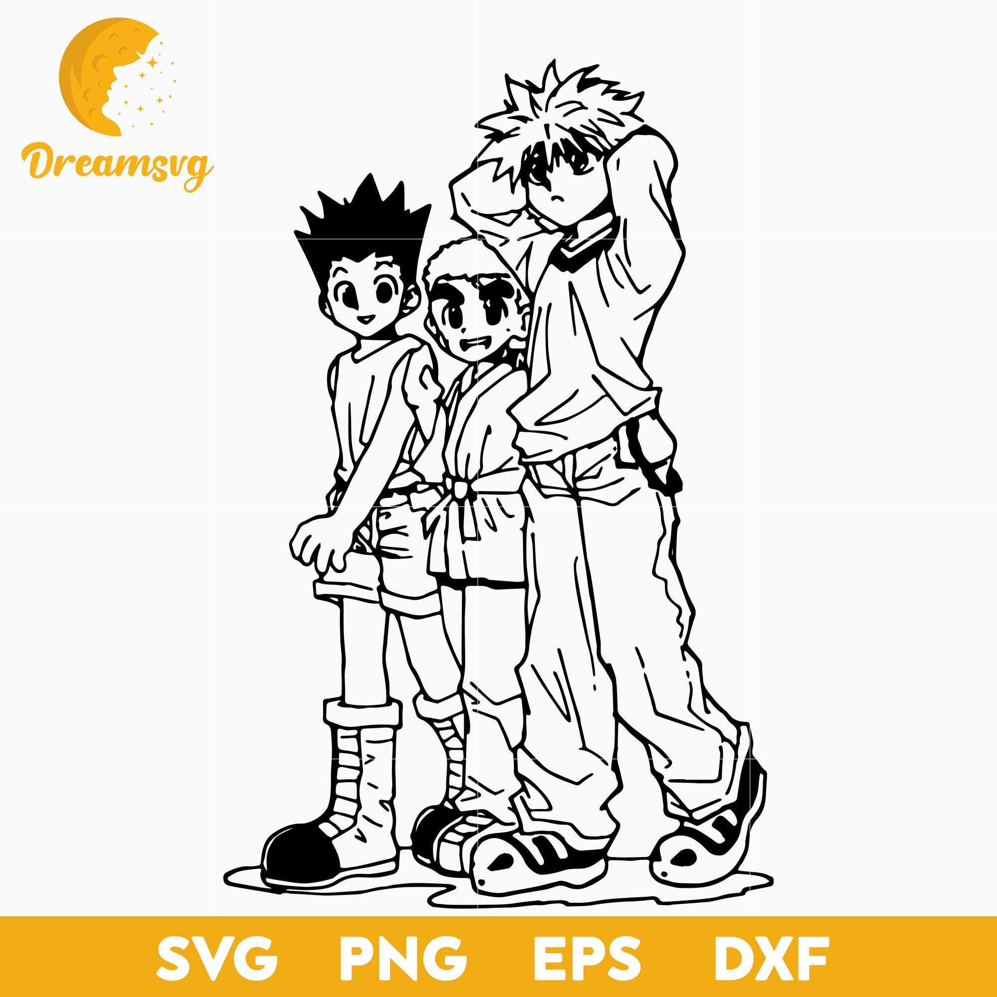 Friend Hunter x Hunter Svg, Hunter x Hunter Svg, Anime Cartoon Svg, fi ...