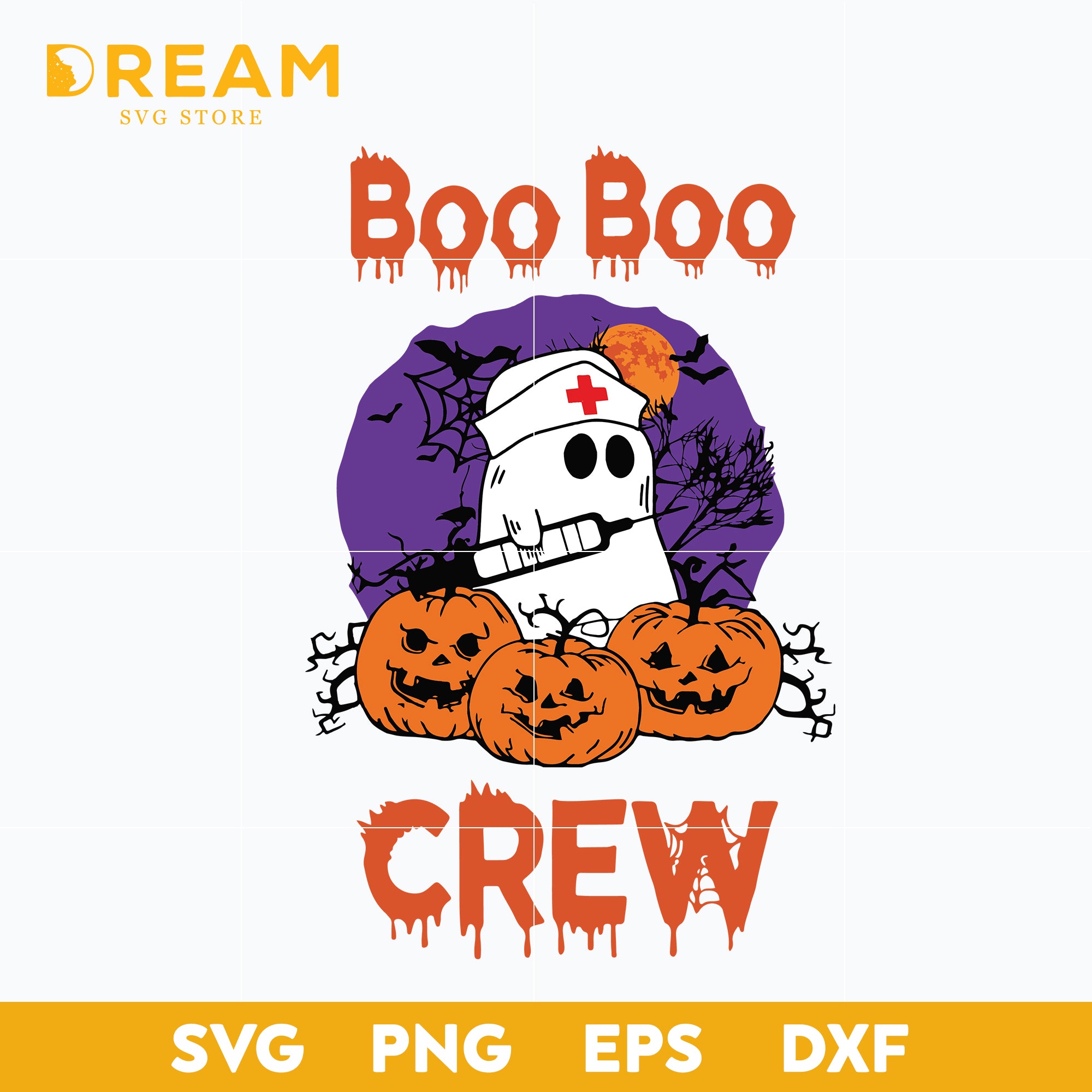 Boo boo crew svg, halloween svg, png, dxf, eps digital file HLW2609202 ...