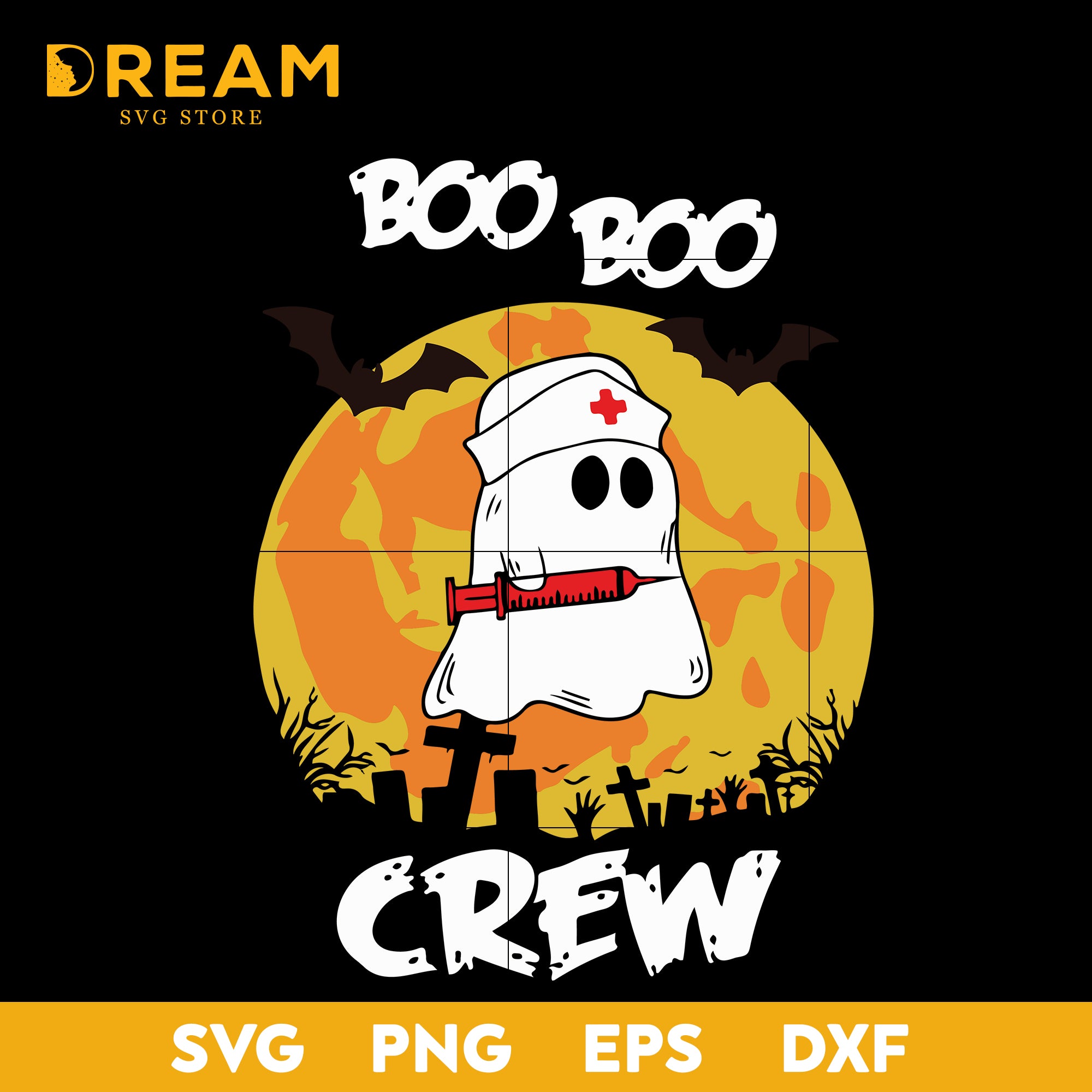 Boo boo crew svg, halloween svg, png, dxf, eps digital file HLW2609202 ...