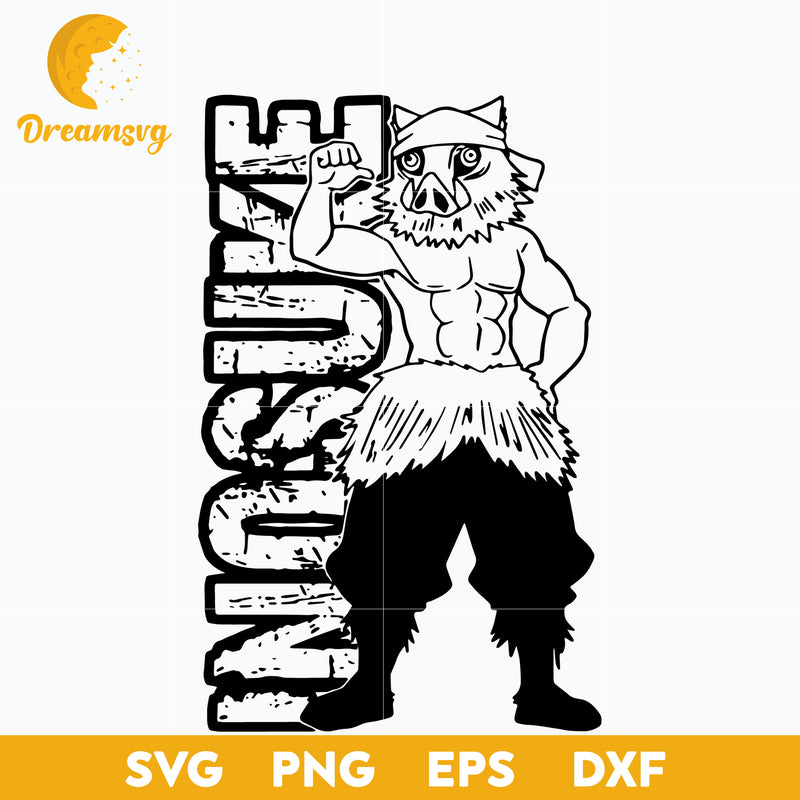 Inosuke Hashibira Svg, Inosuke Kimetsu No Yaiba Svg, Demon Slayer Svg,