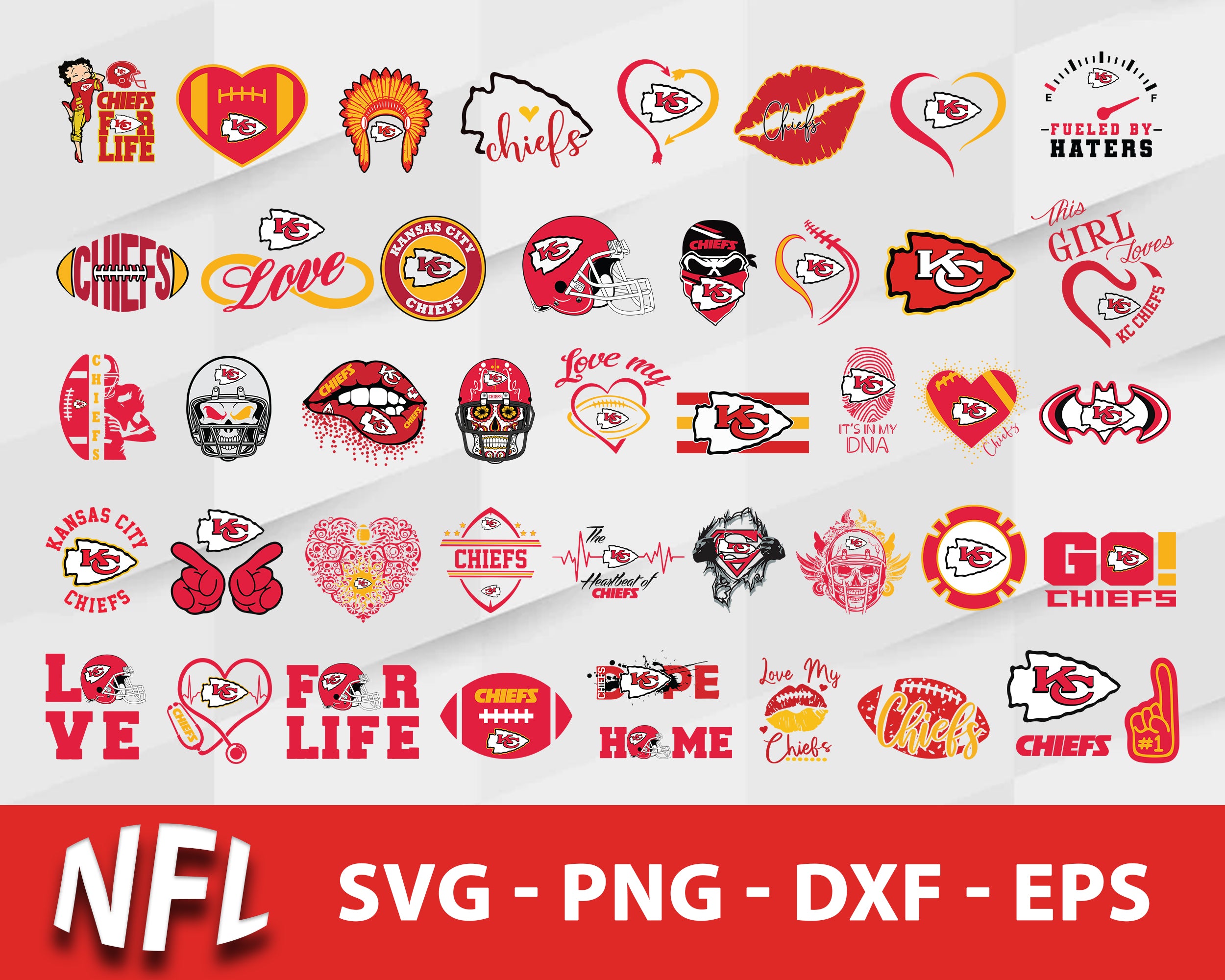 Kansas City Chiefs Svg Bundle, Kansas City Chiefs Svg, Sport Svg, Nfl ...