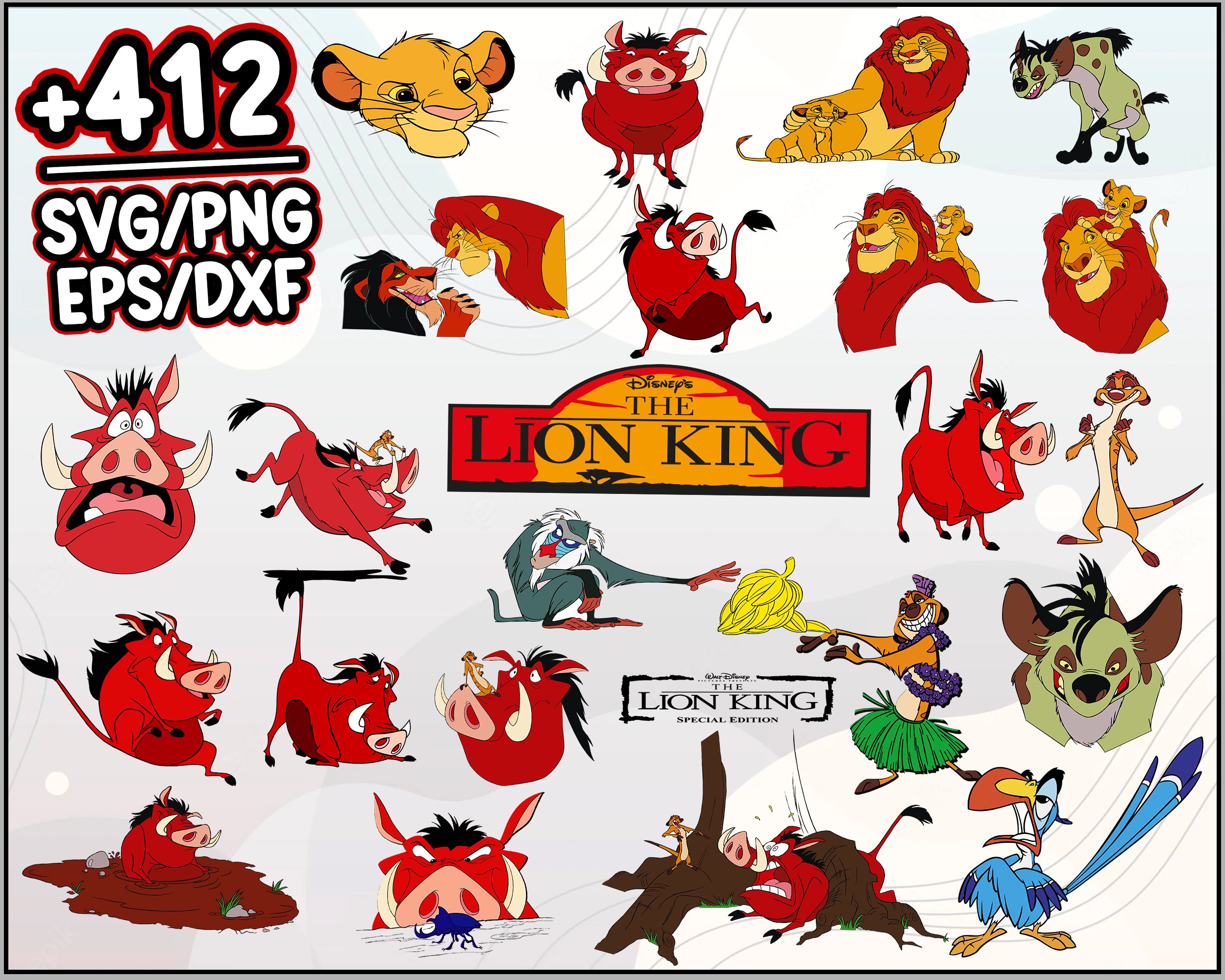 412+ Lion King Svg Bundle, Bundle Lion King Clipart Svg, Lion King Svg ...