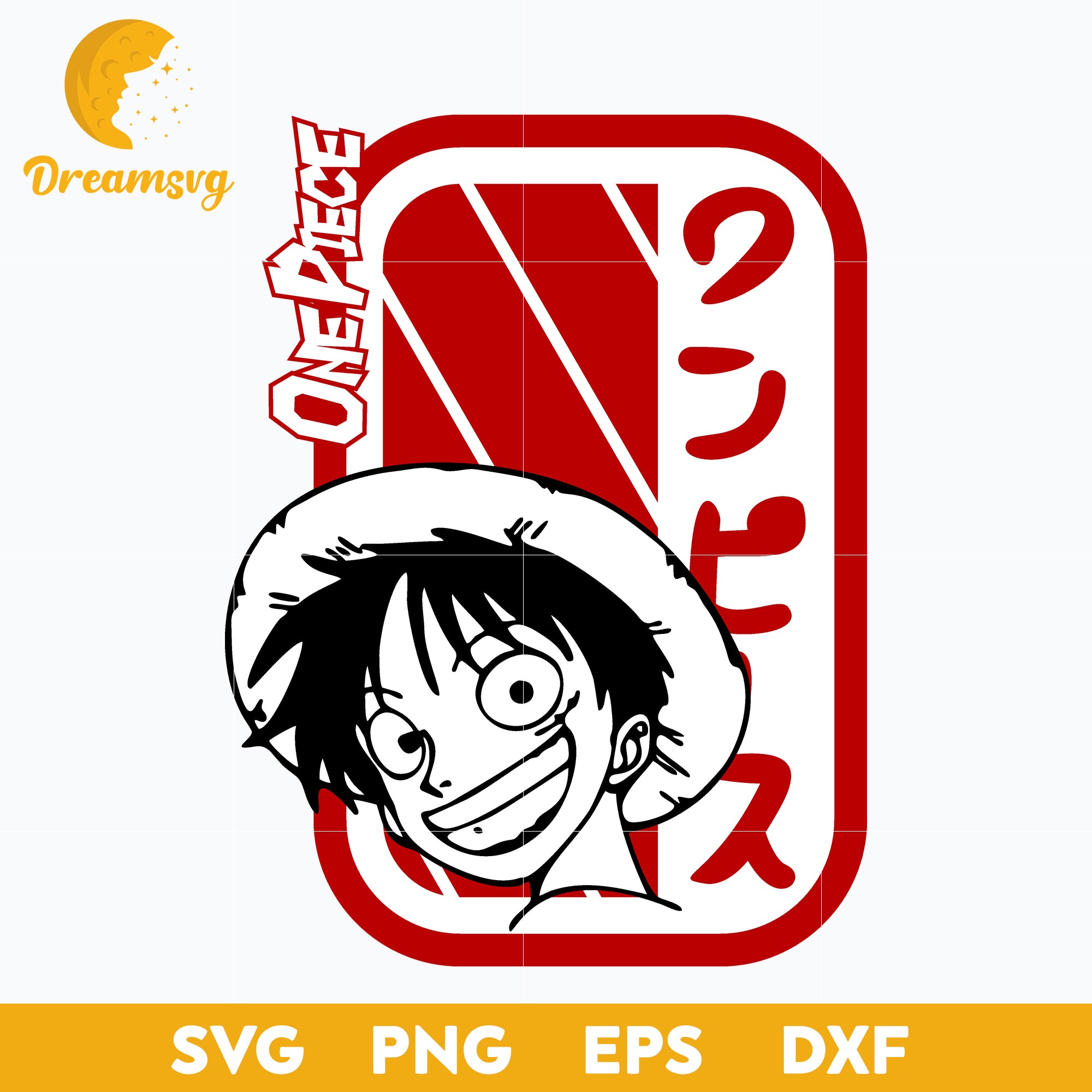 Luffy Smile One Piece Svg, One Piece Monkey D. Luffy Svg, Anime Manga ...