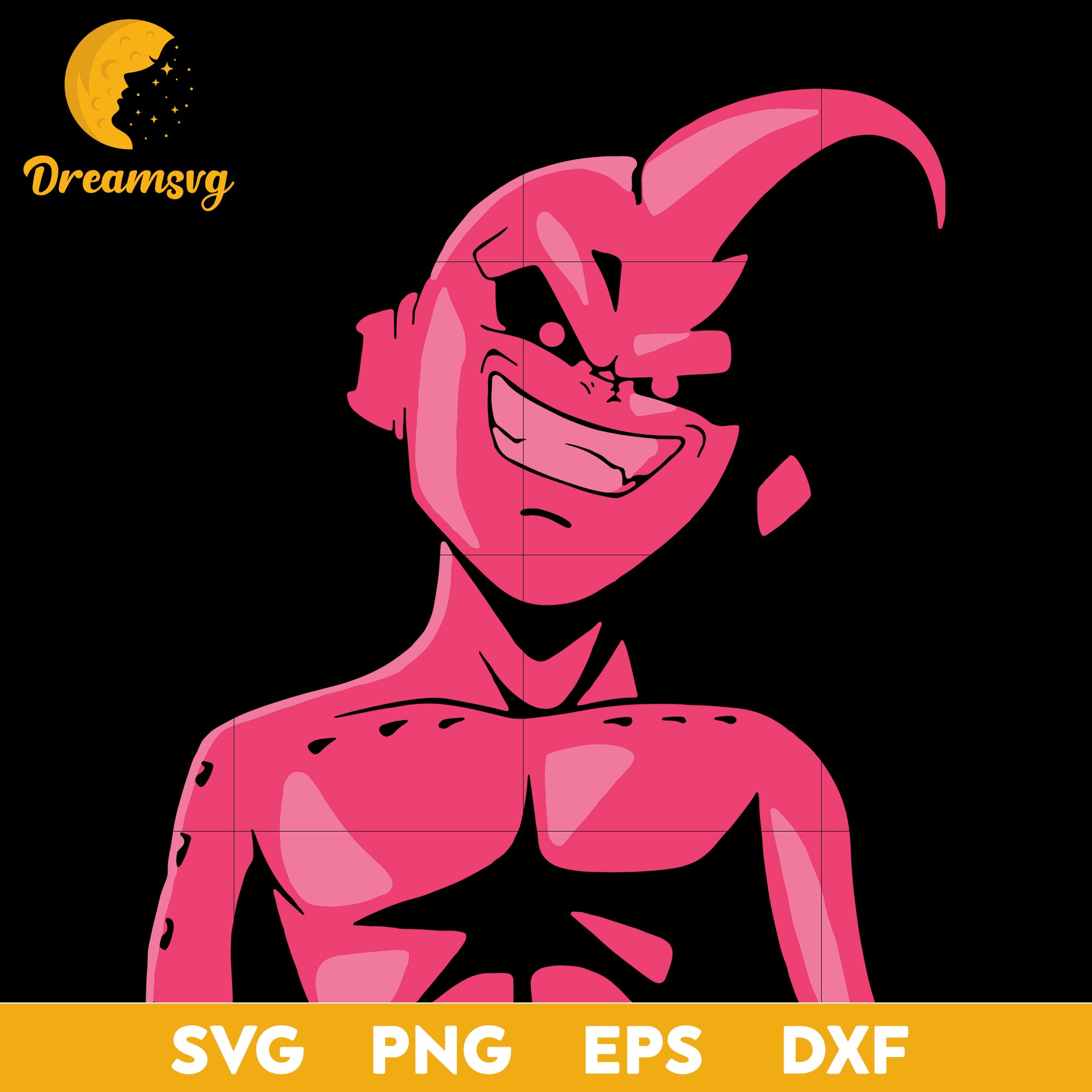 Majin Buu Svg, Dragon Ball Svg, Anime Svg, Anime Dragon Ball Svg, Anim ...