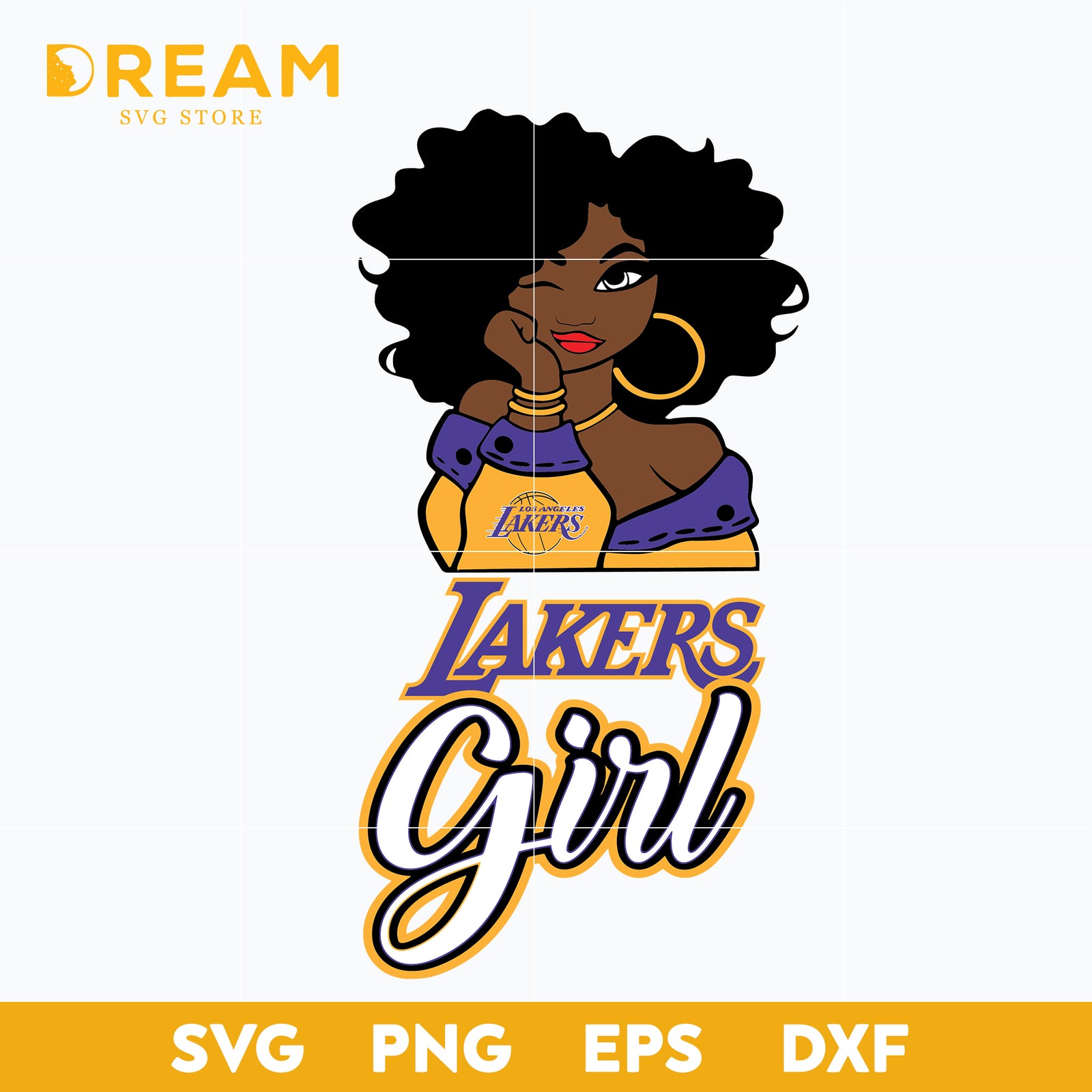 Los Angeles Lakers girl svg, Lakers svg, NBA svg, png, dxf, eps digita