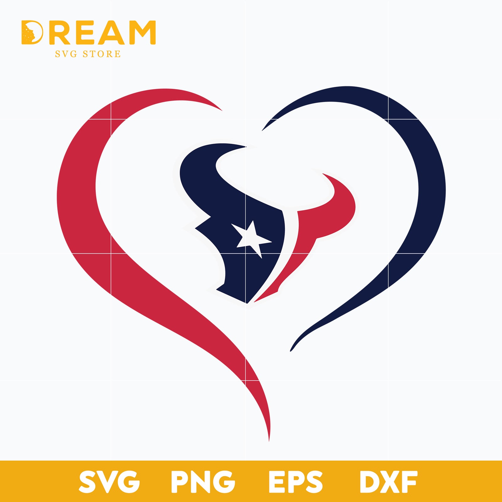 Houston texans heart svg, Texans svg, Nfl svg, png, dxf, eps digital f